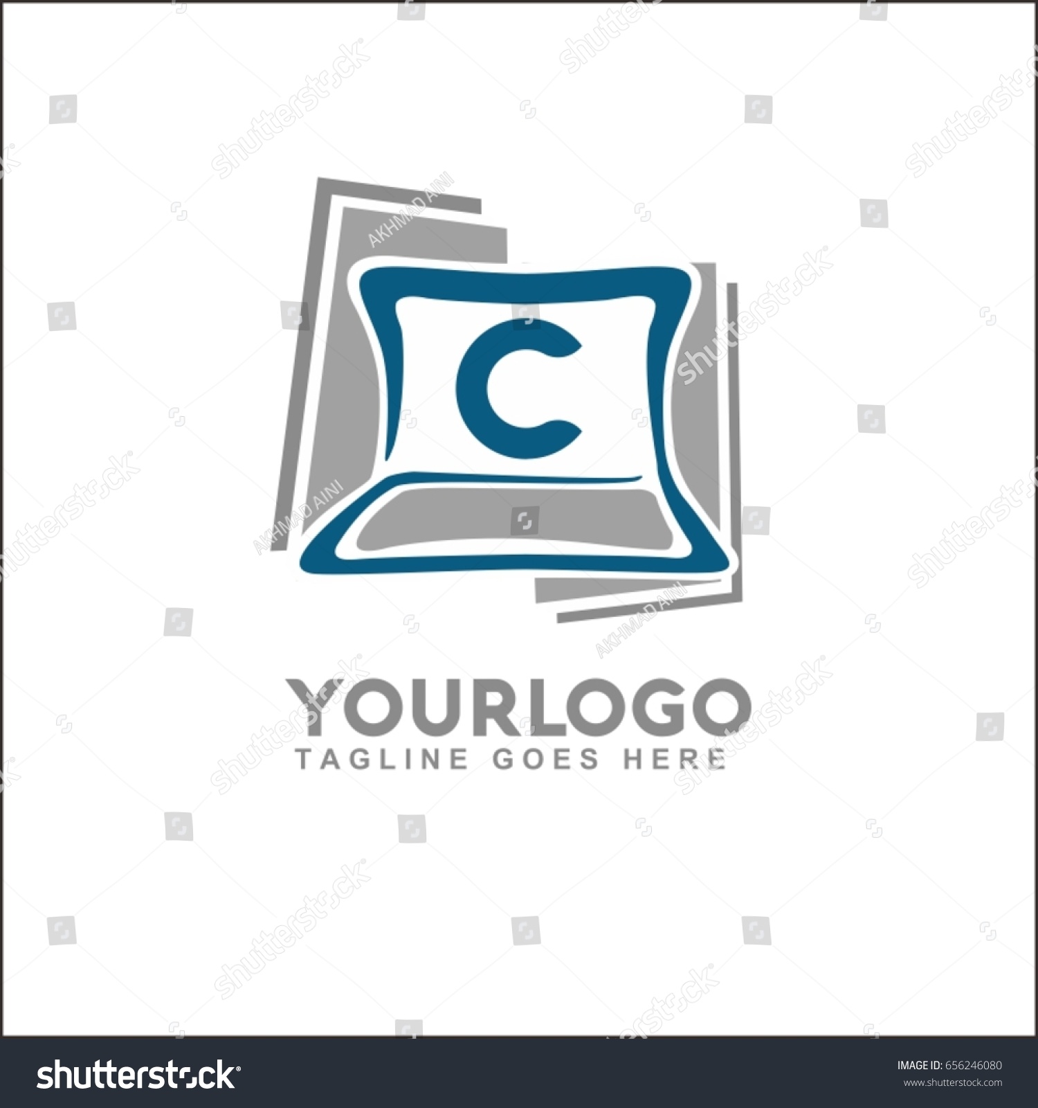 C Letter Tech Technology Logo Template Stock Vector (Royalty Free ...