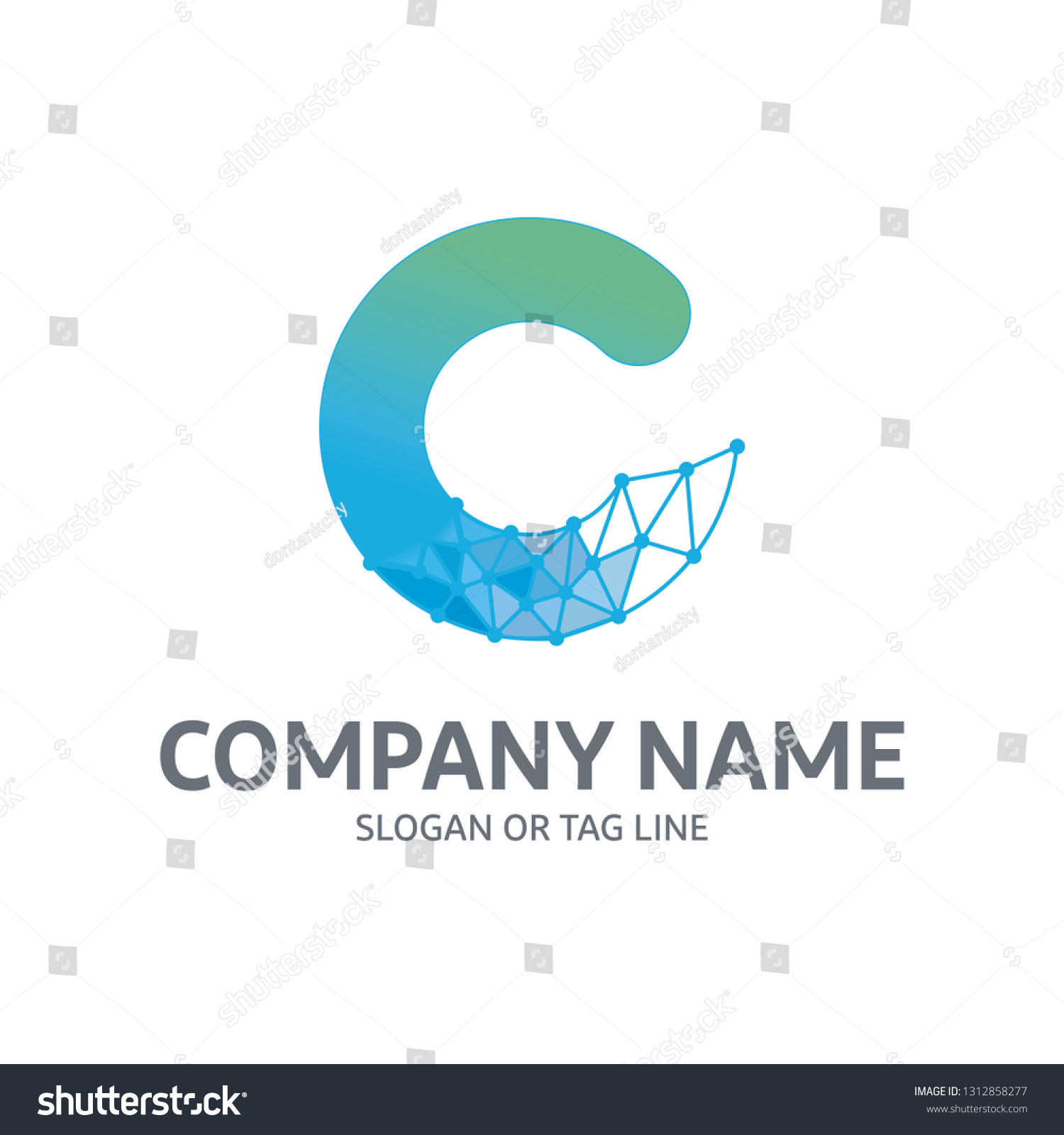 C Letter Vector C Logo Icon Stock Vector (Royalty Free) 1312858277 ...