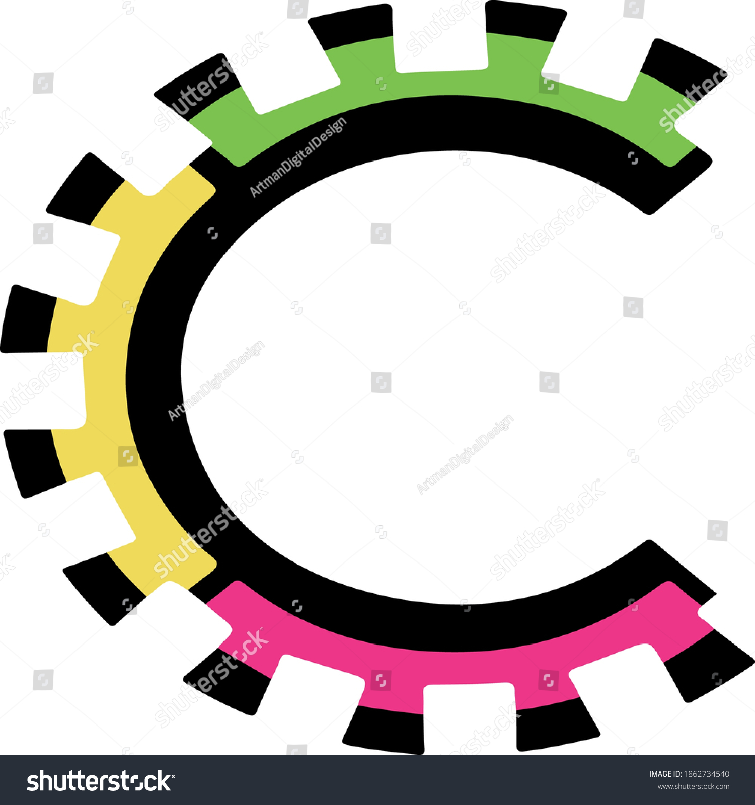 C Letter Vector Logo Design Stock Vector (Royalty Free) 1862734540 ...