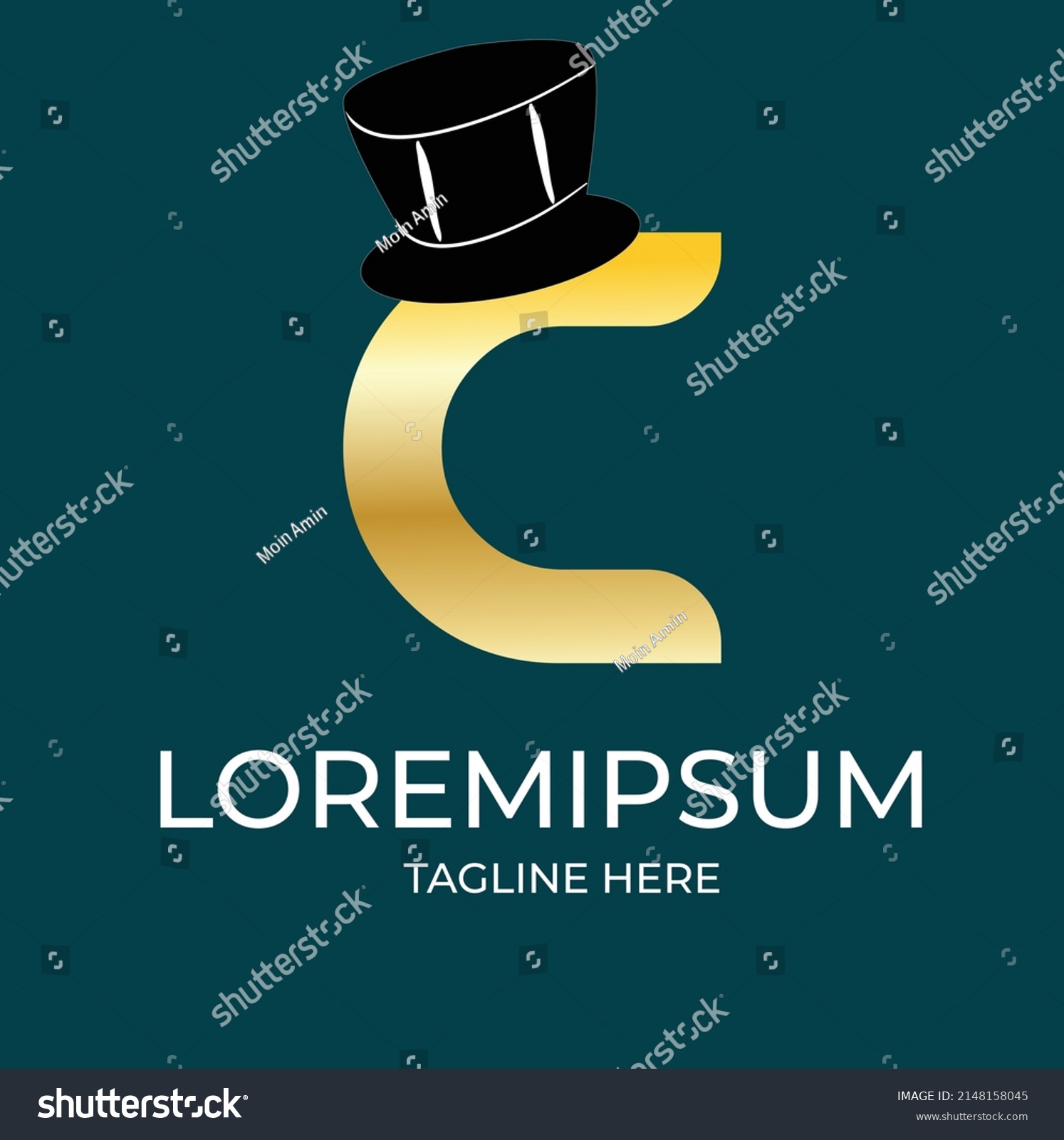 C Letter Hat Logo Vector Template Stock Vector (Royalty Free ...
