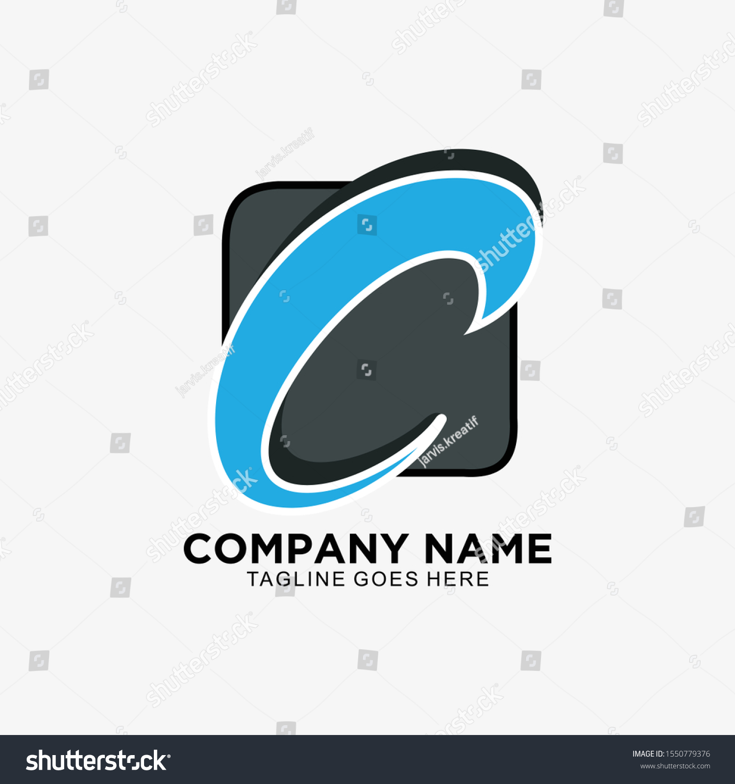 C Logo Design Simple Clean Stock Vector (Royalty Free) 1550779376 ...