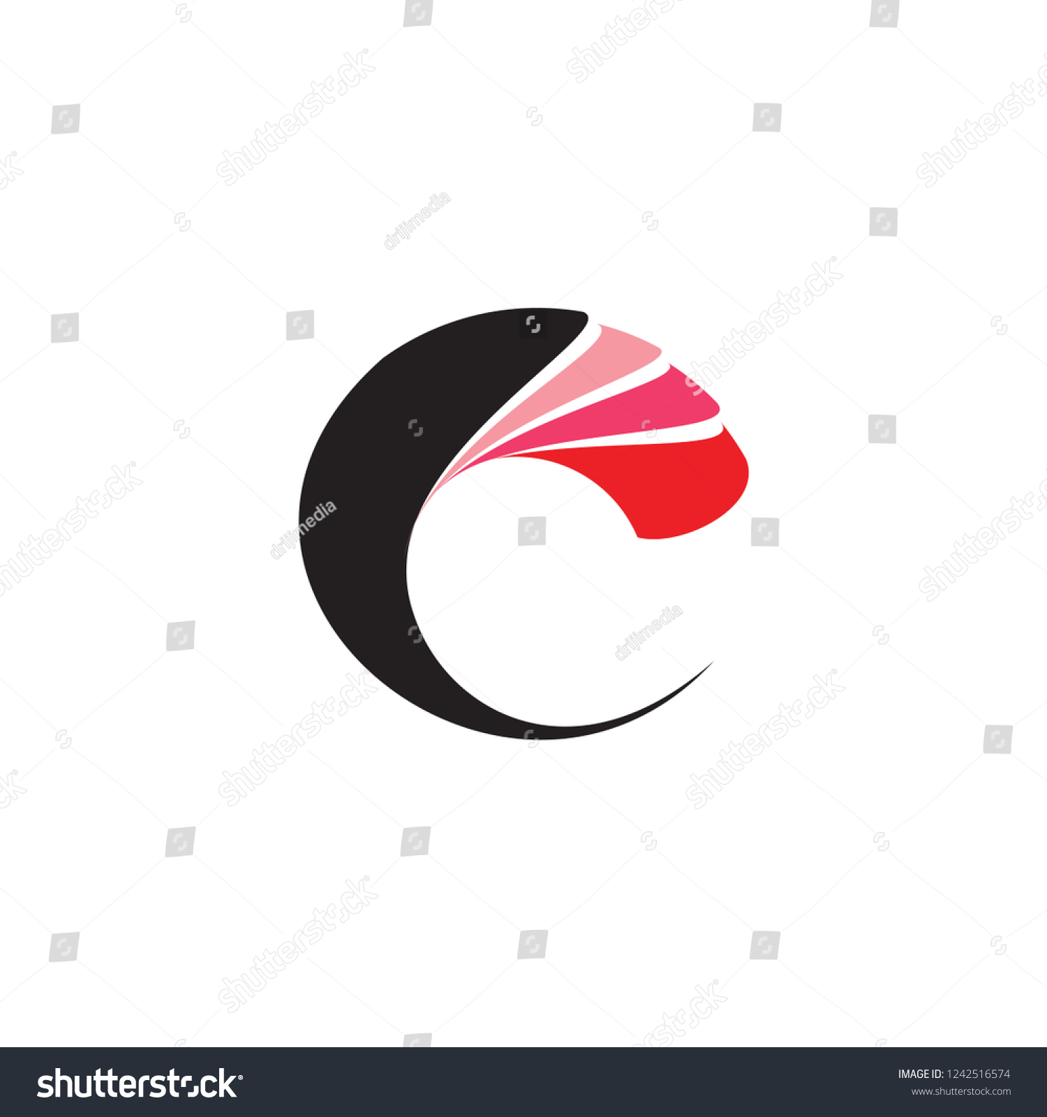 C Logo Letter Design Stock Vector (Royalty Free) 1242516574 | Shutterstock