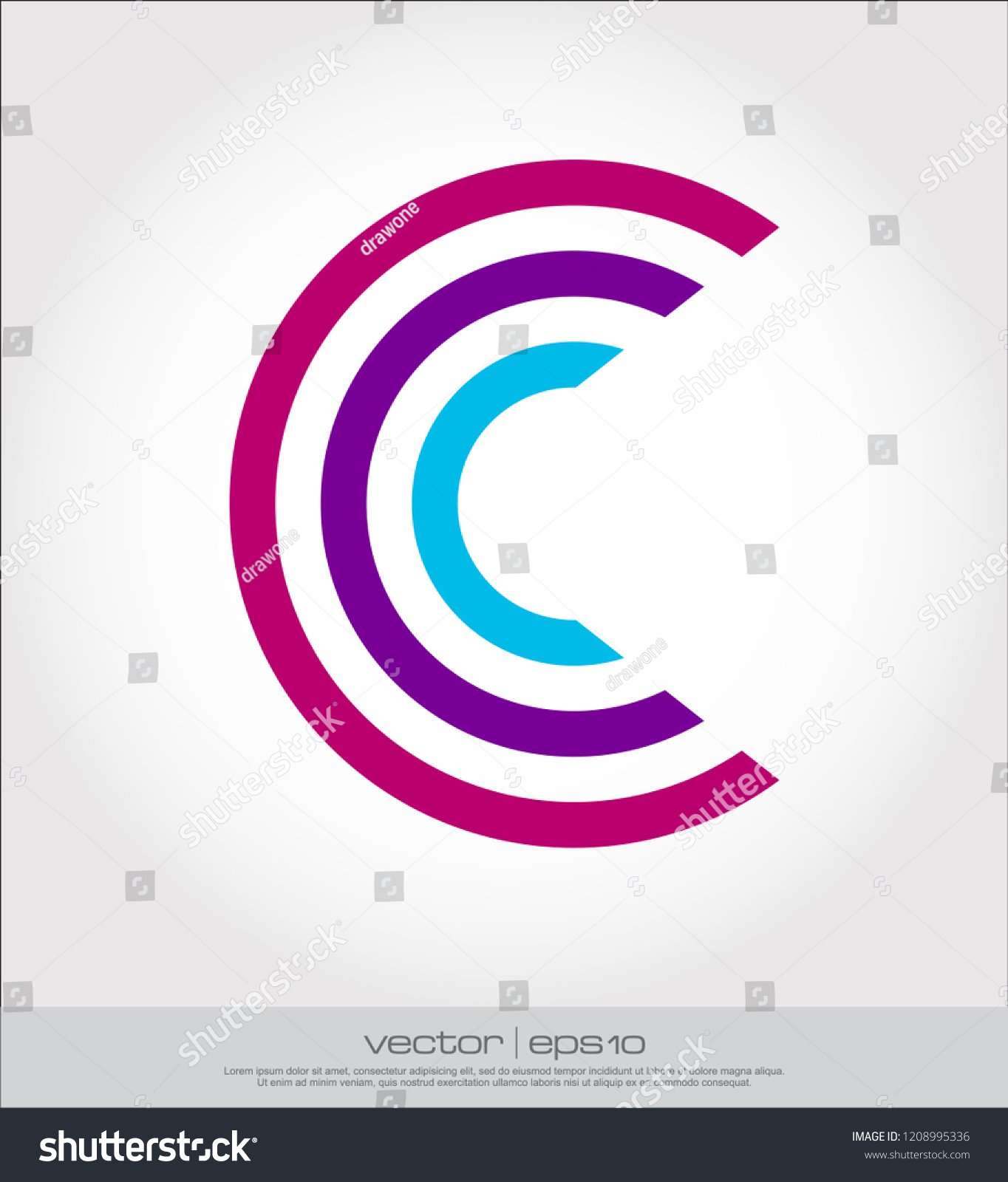 C Logo Template Stock Vector (Royalty Free) 1208995336 | Shutterstock