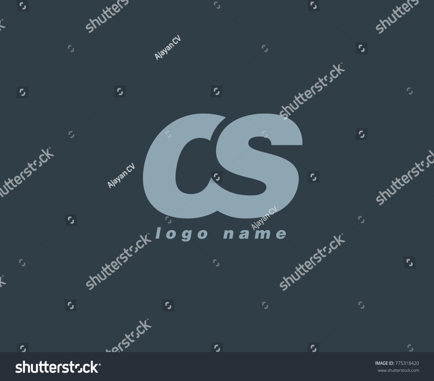 C S Letters Logo Design Vector Stock Vector (Royalty Free) 775318420 ...