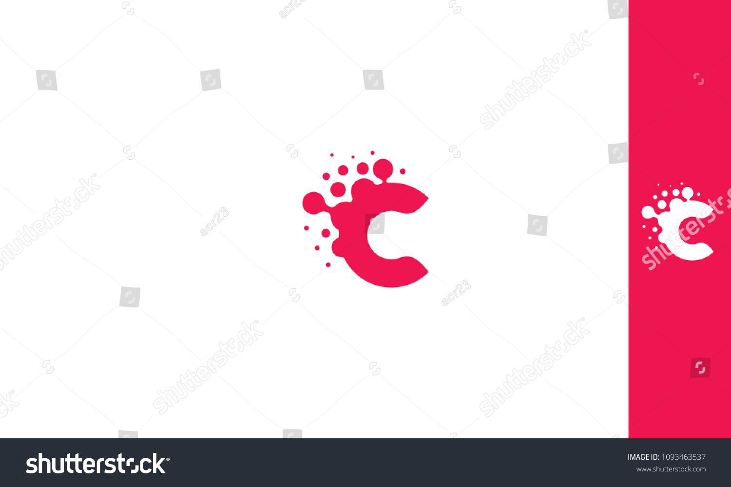 C Splash Digital Connection Logo Stock Vector (Royalty Free) 1093463537
