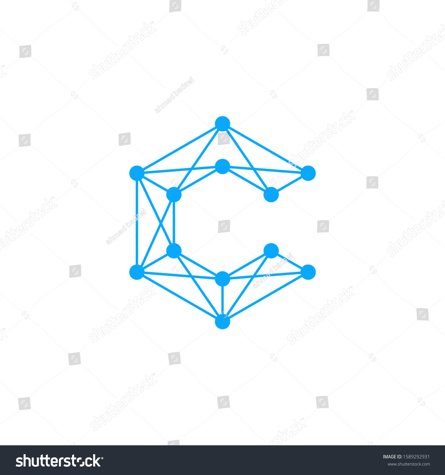C Technology Logo Vector Design Graphic Stock Vector (Royalty Free ...