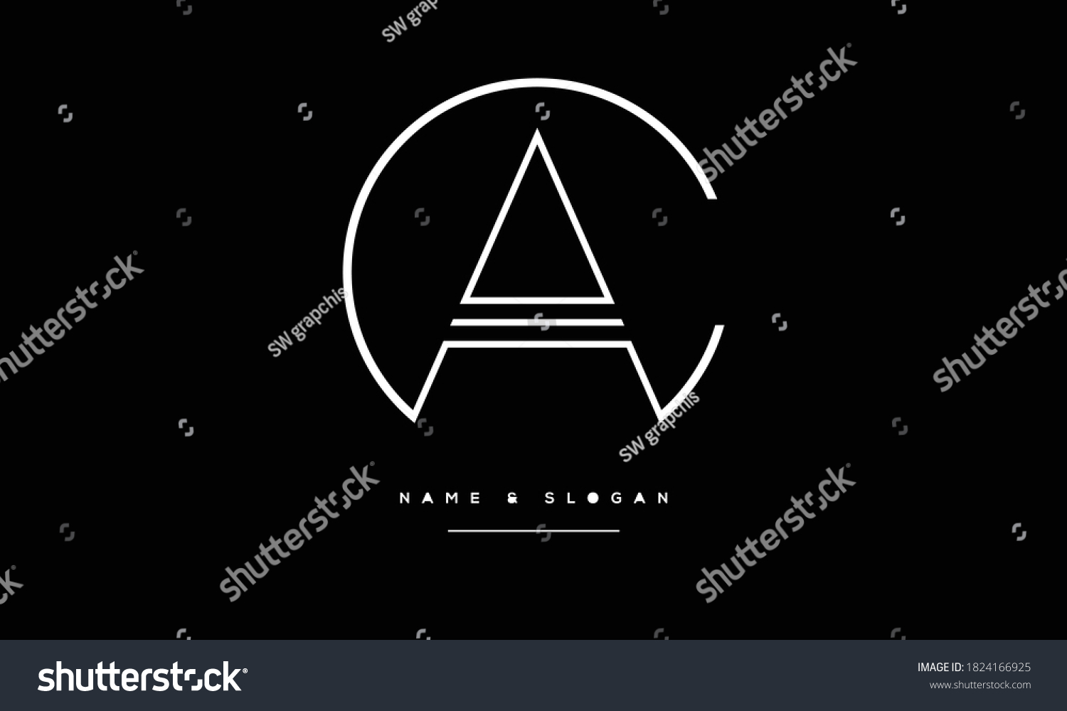 Caac C Abstract Letters Logo Monogram Stock Vector (Royalty Free ...