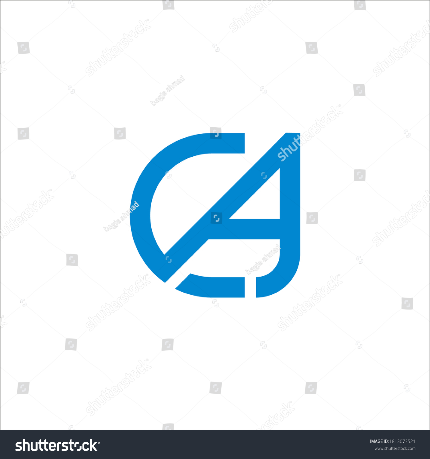 Ca Logo Design Vector Sign Stock Vector (Royalty Free) 1813073521 ...