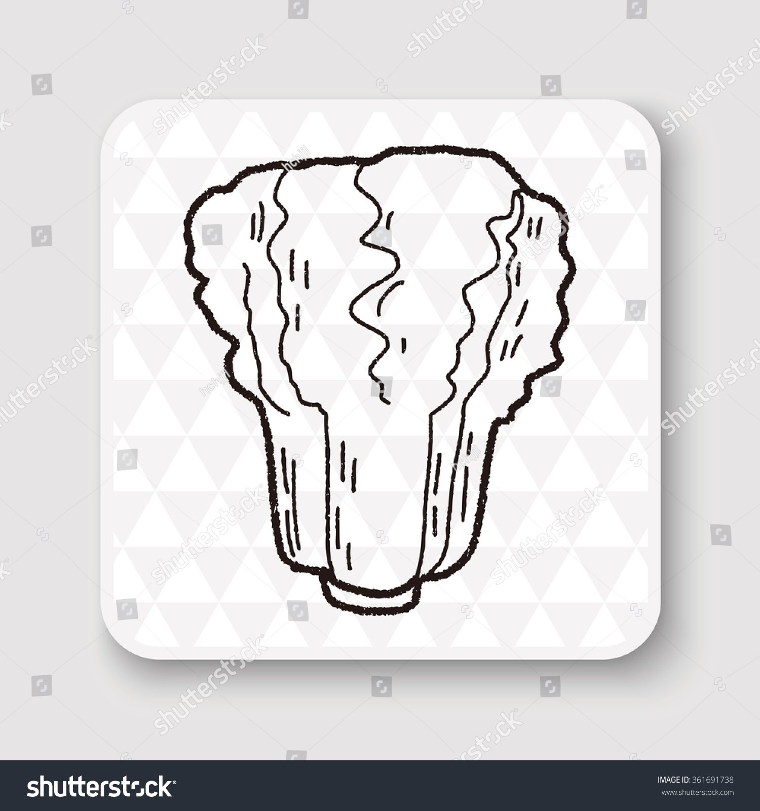 Cabbage Doodle Stock Vector (Royalty Free) 361691738 | Shutterstock
