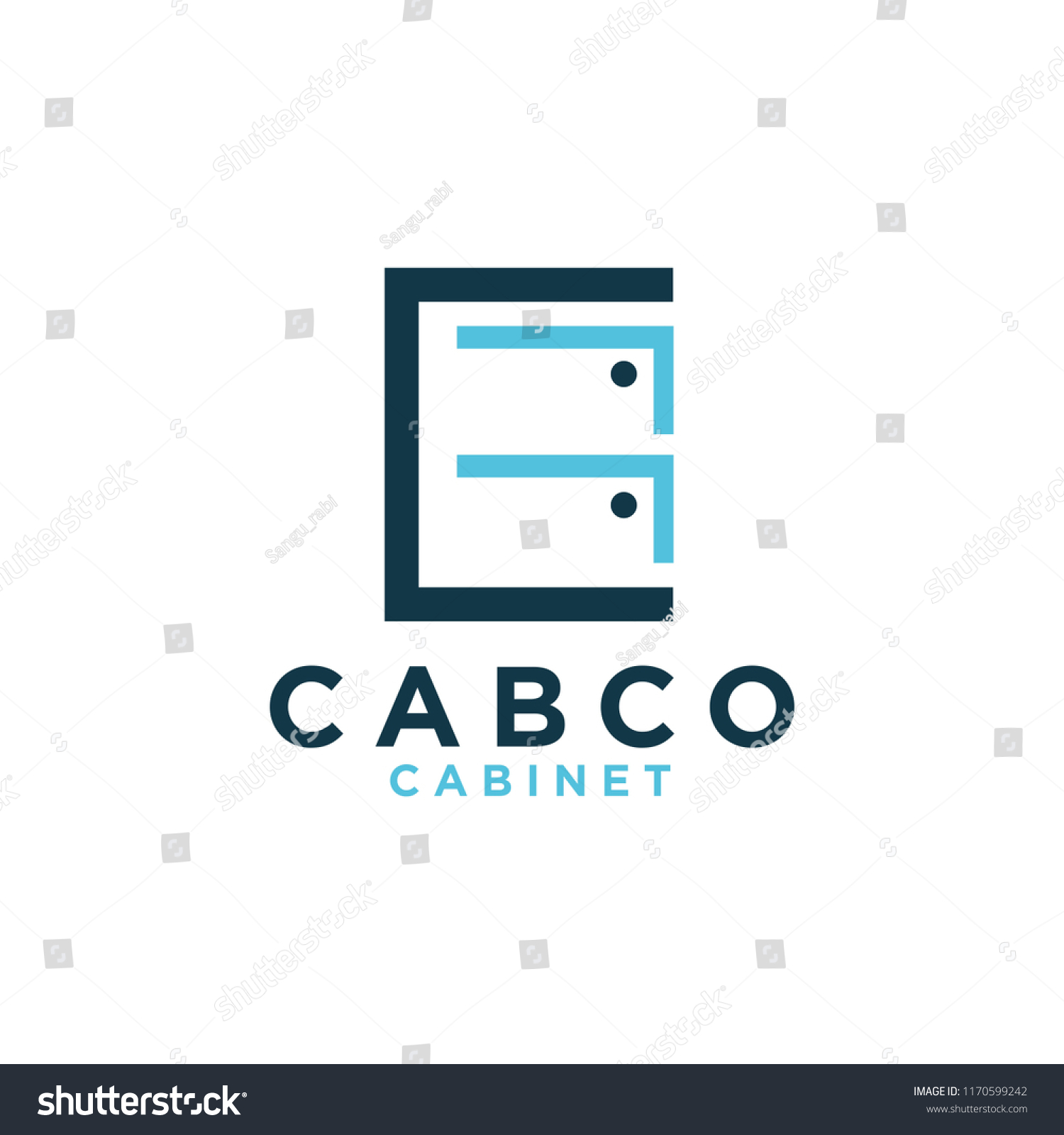 Cabinet Logo Design Stock Vector (Royalty Free) 1170599242