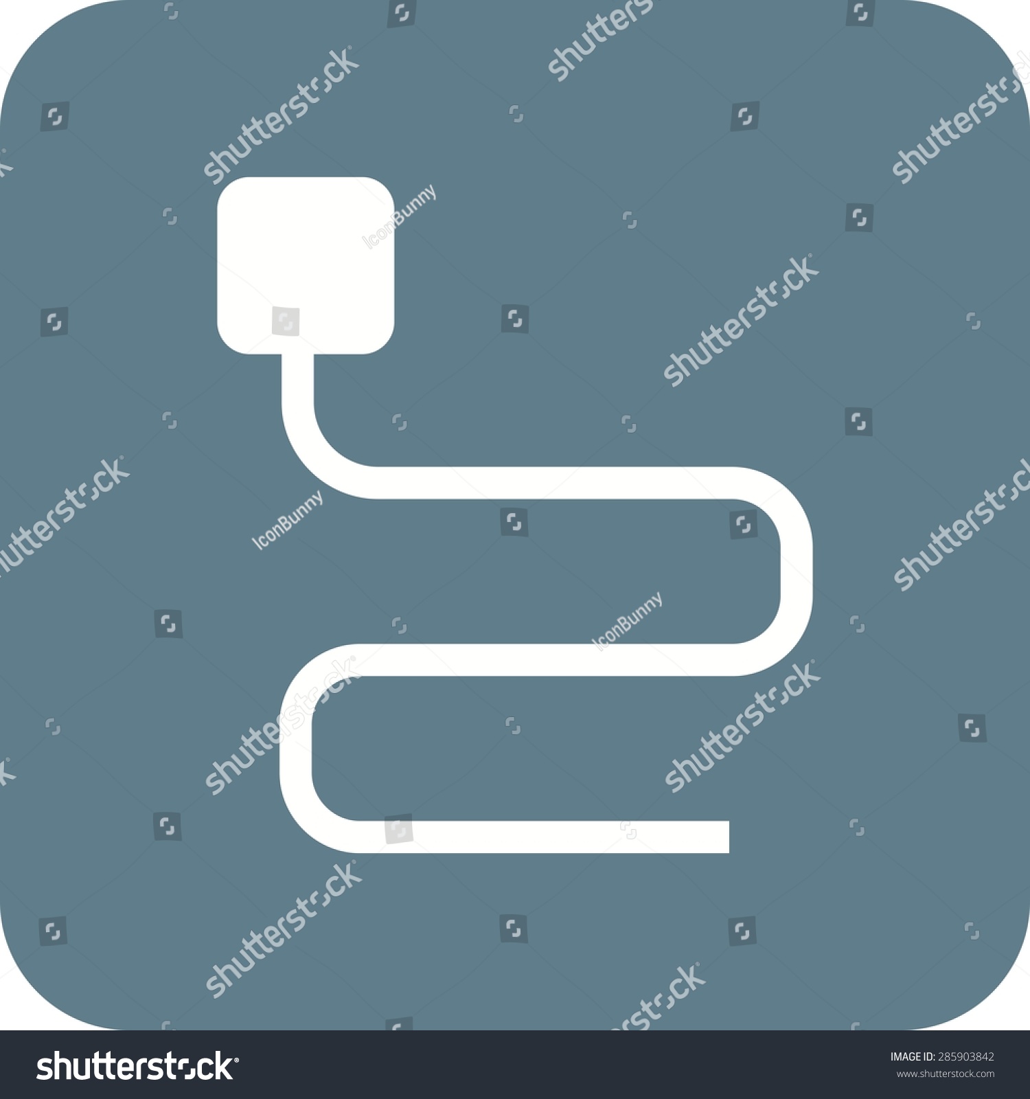 Cable Cord Wire Icon Vector Image Stock Vector (Royalty Free) 285903842 ...