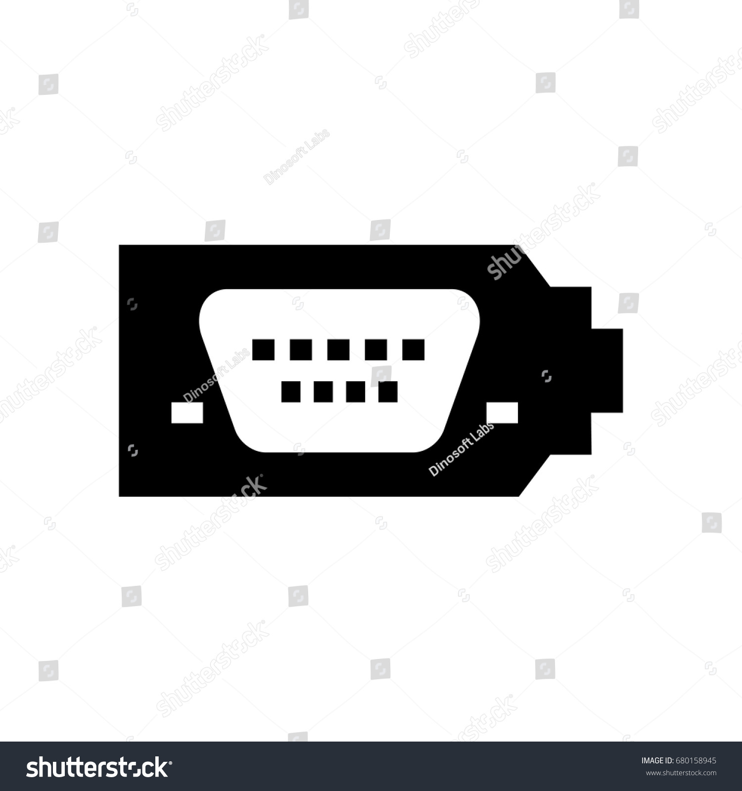 Cable Port Icon Stock Vector (Royalty Free) 680158945 | Shutterstock