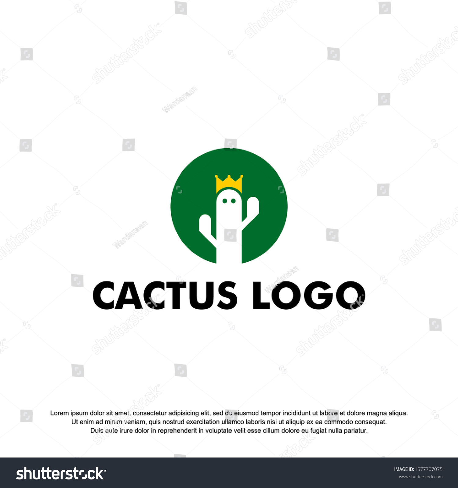 Cactus Logo Template Vector Illustration Stock Vector (Royalty Free ...