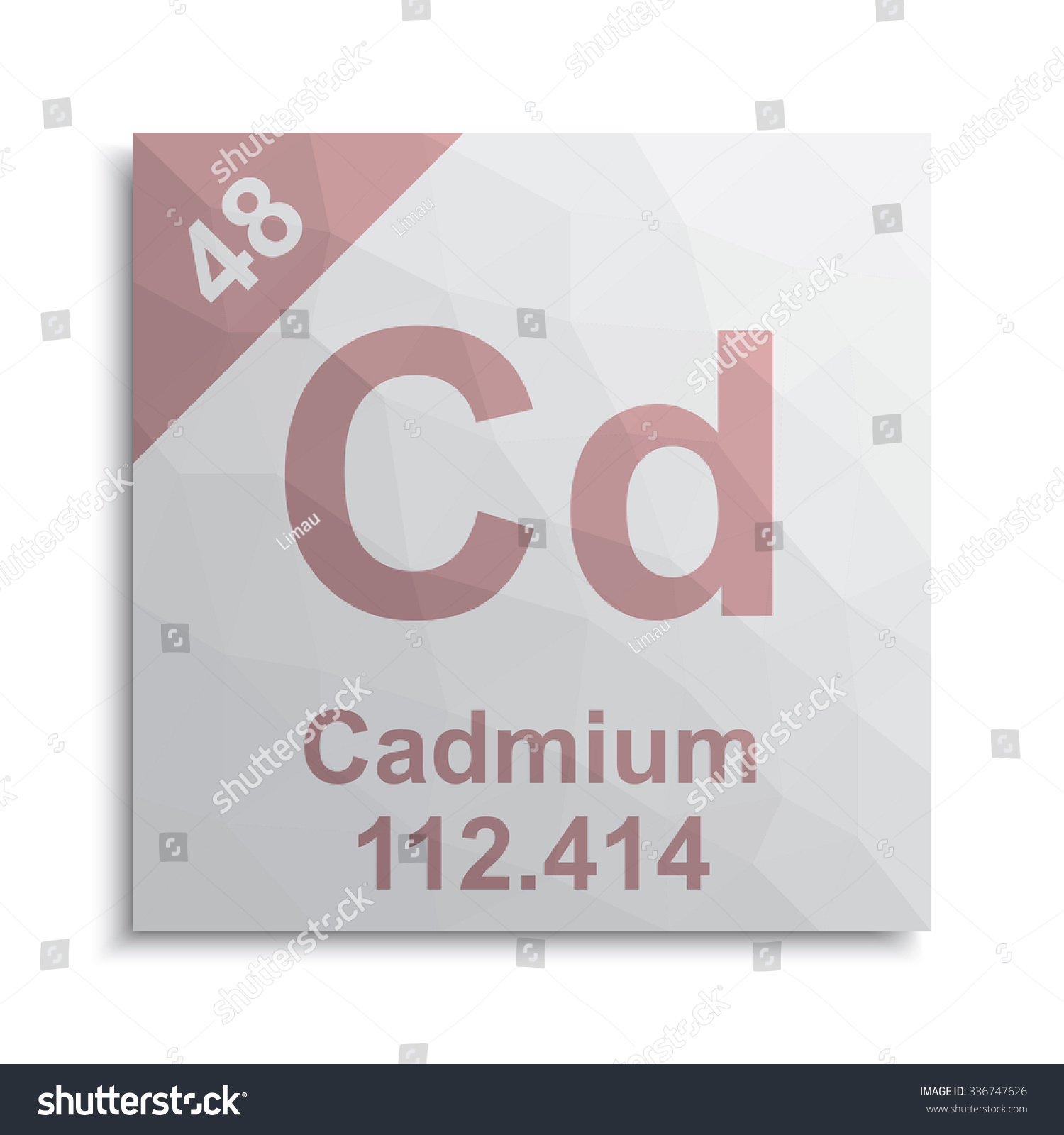 Cadmium Element Periodic Table Stock Vector (Royalty Free) 336747626 ...