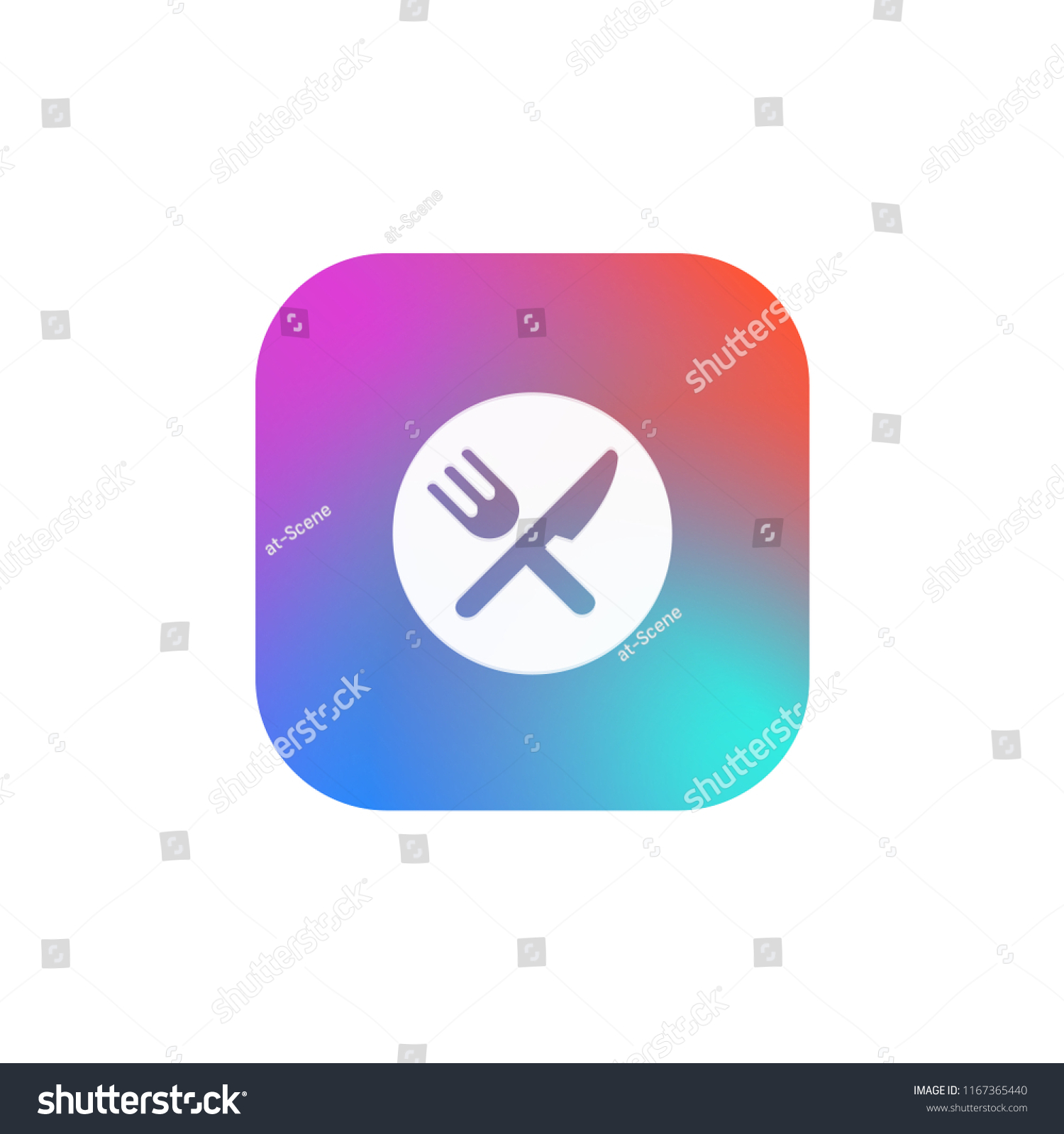 Cafe App Icon Stock Vector (Royalty Free) 1167365440 | Shutterstock