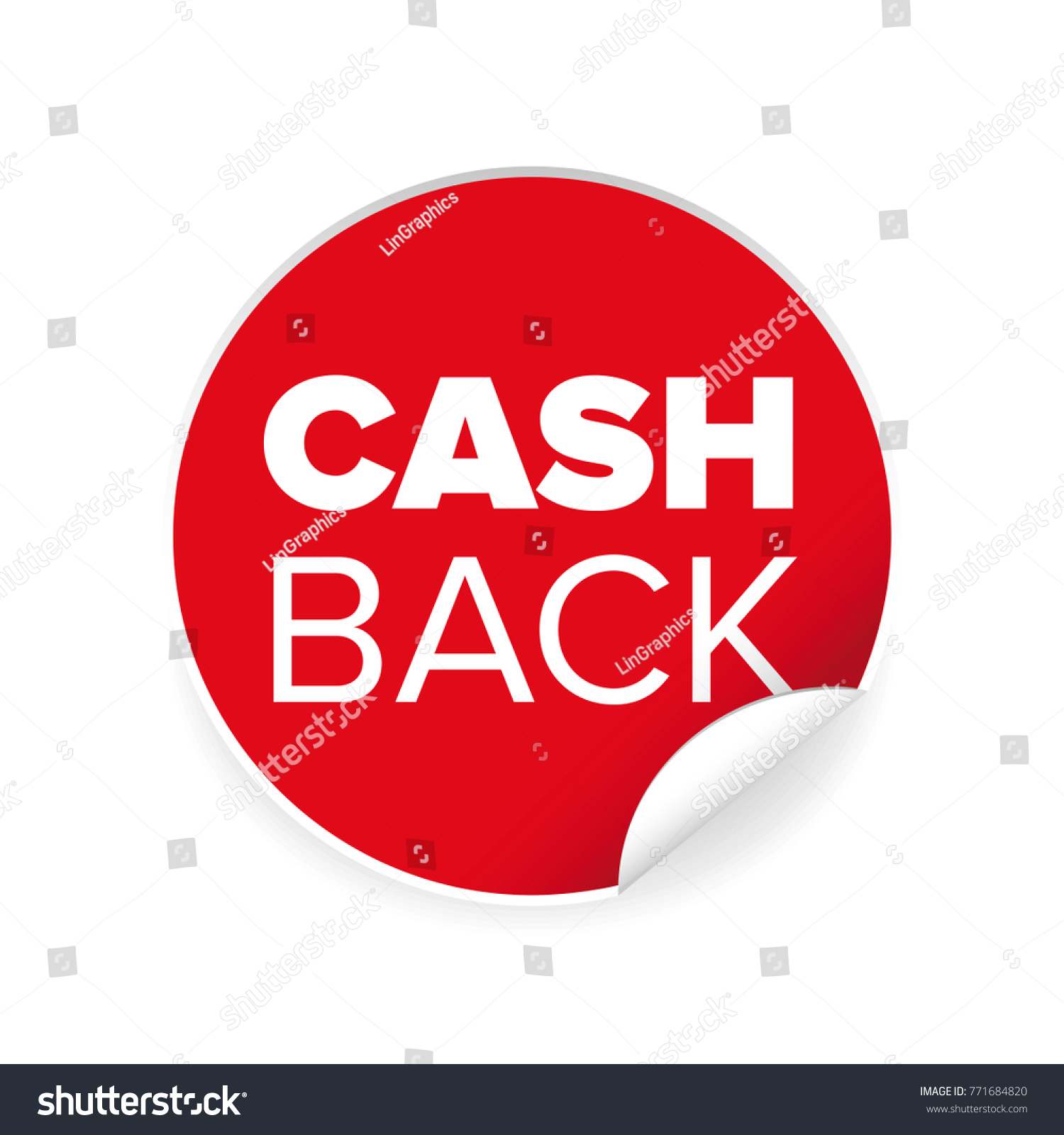 Cahs Back Sign Label Tag Vector: vector de stock (libre de regalías ...