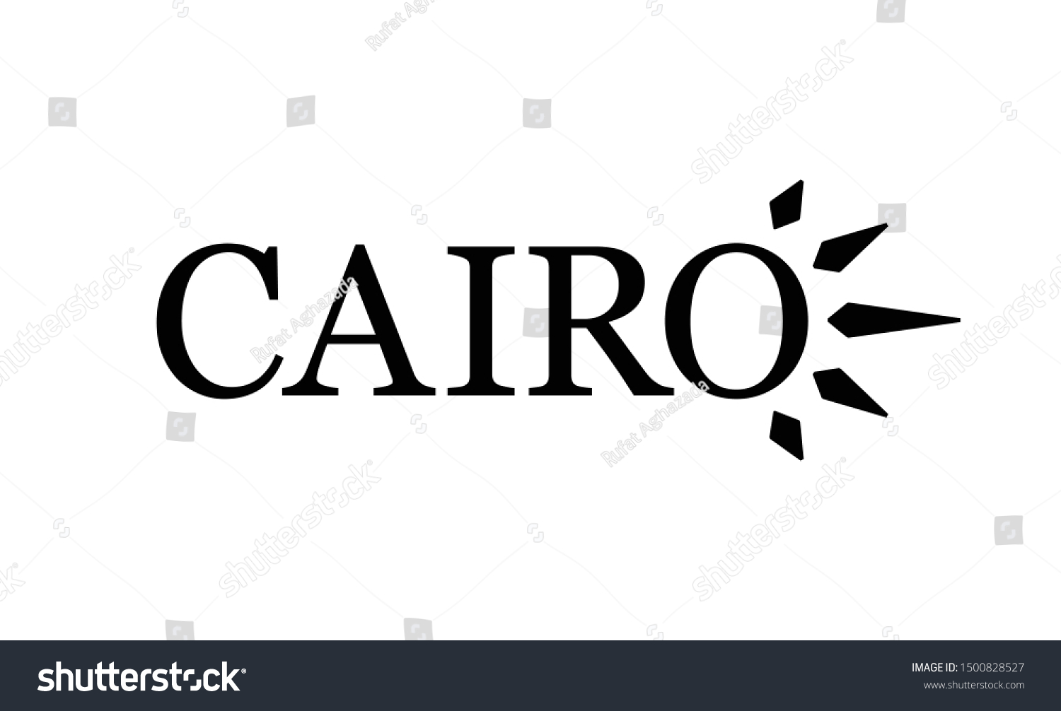Cairo Logotype Design Logo Sun Stock Vector (Royalty Free) 1500828527 ...