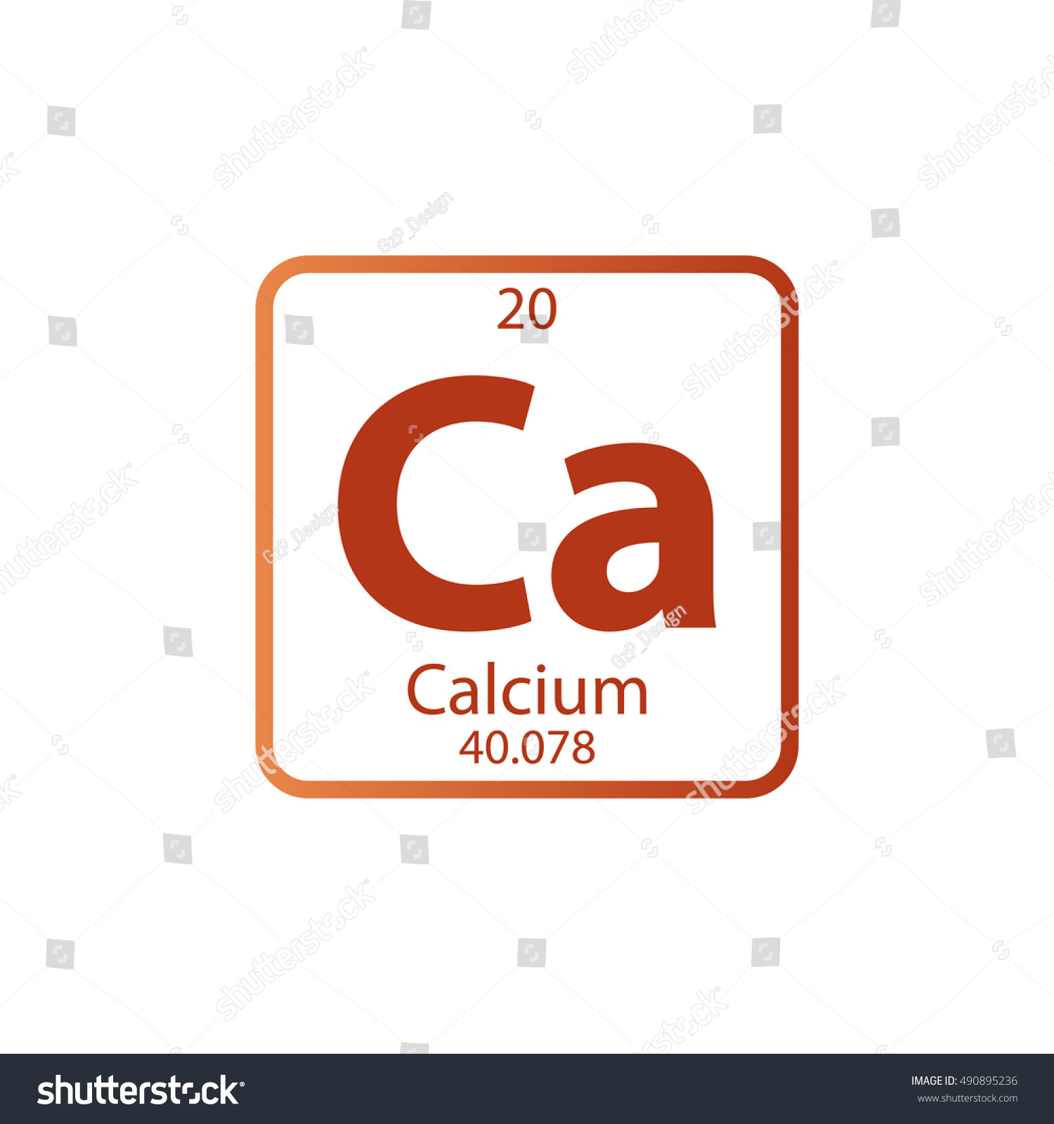 Calcium Icon Vector Illustration Stock Vector 490895236 - Shutterstock