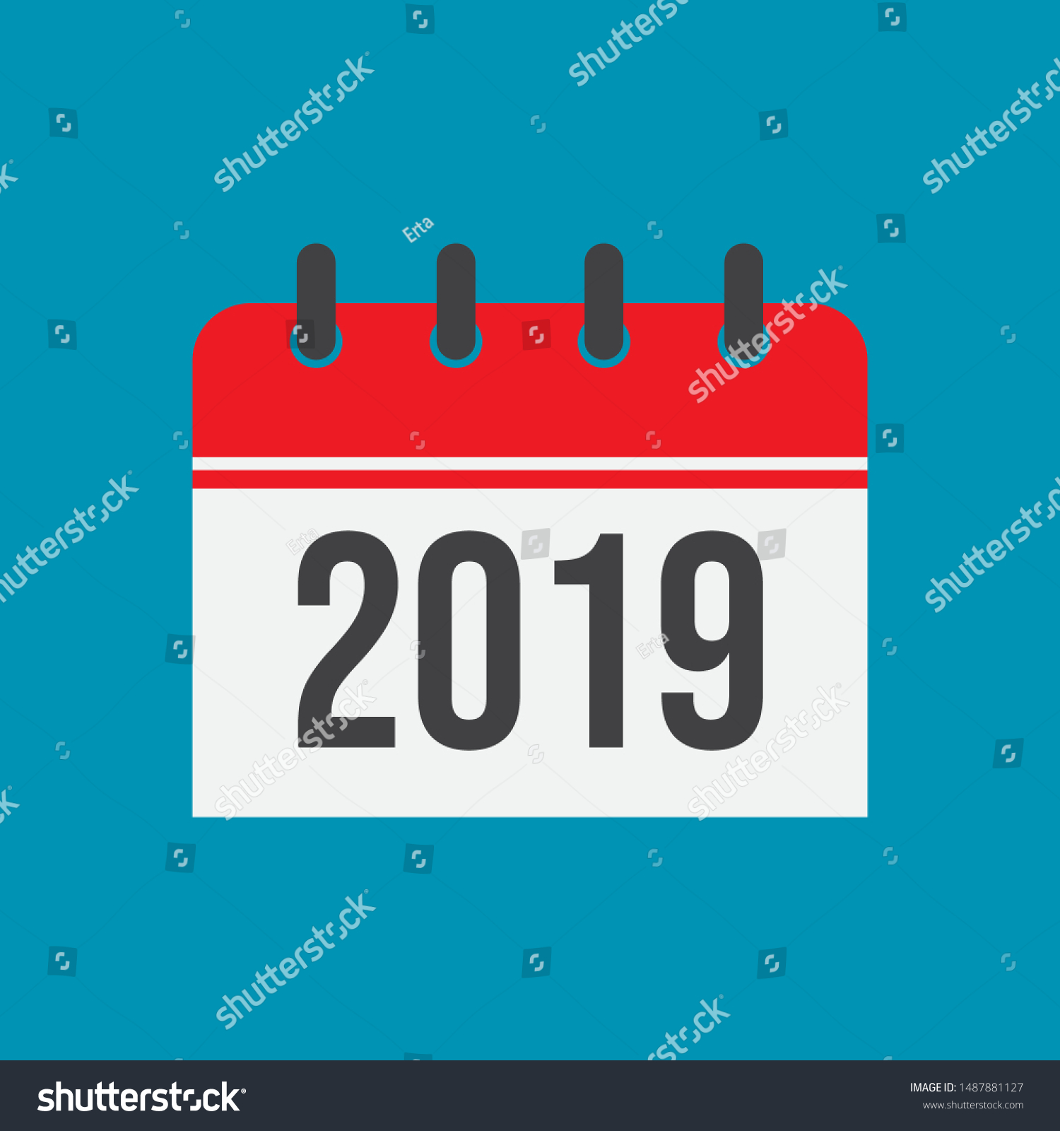 Calendar Flat Design Vector Illustration Stock Vector (Royalty Free ...