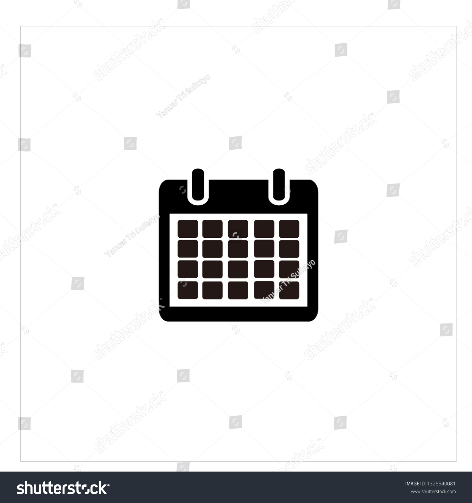 Calendar Icon Logo Vector Stock Vector (Royalty Free) 1325540081 ...