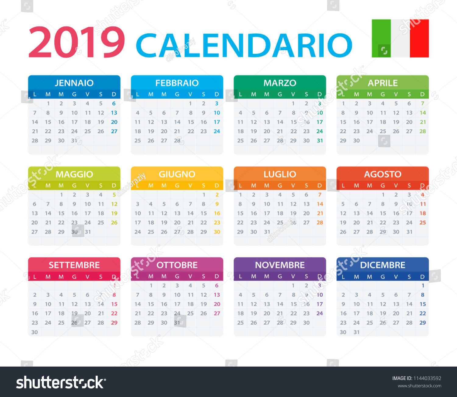 3,516 Calendario italiano Images, Stock Photos & Vectors | Shutterstock