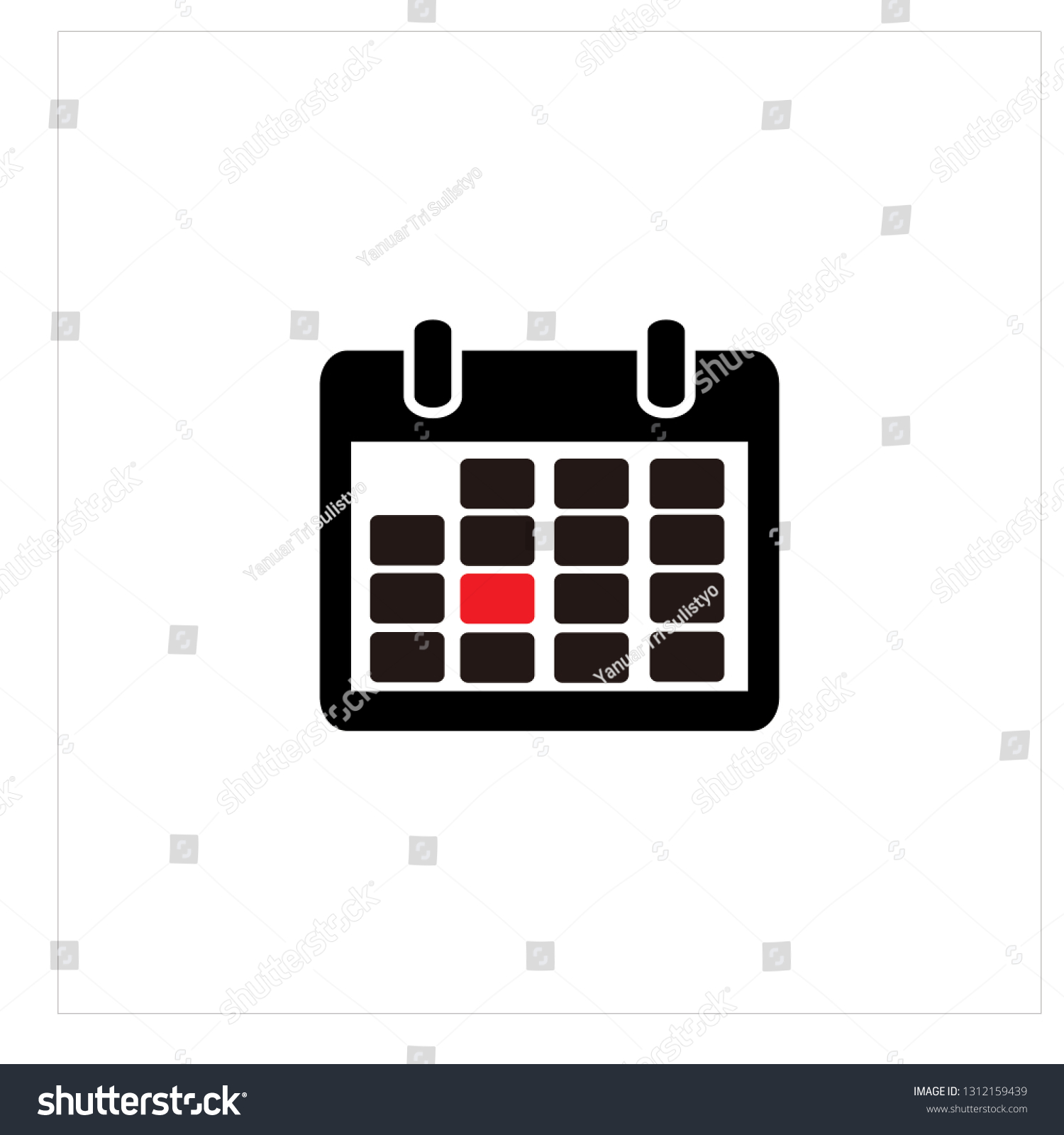 Calendar Logo Vector Stock Vector (Royalty Free) 1312159439