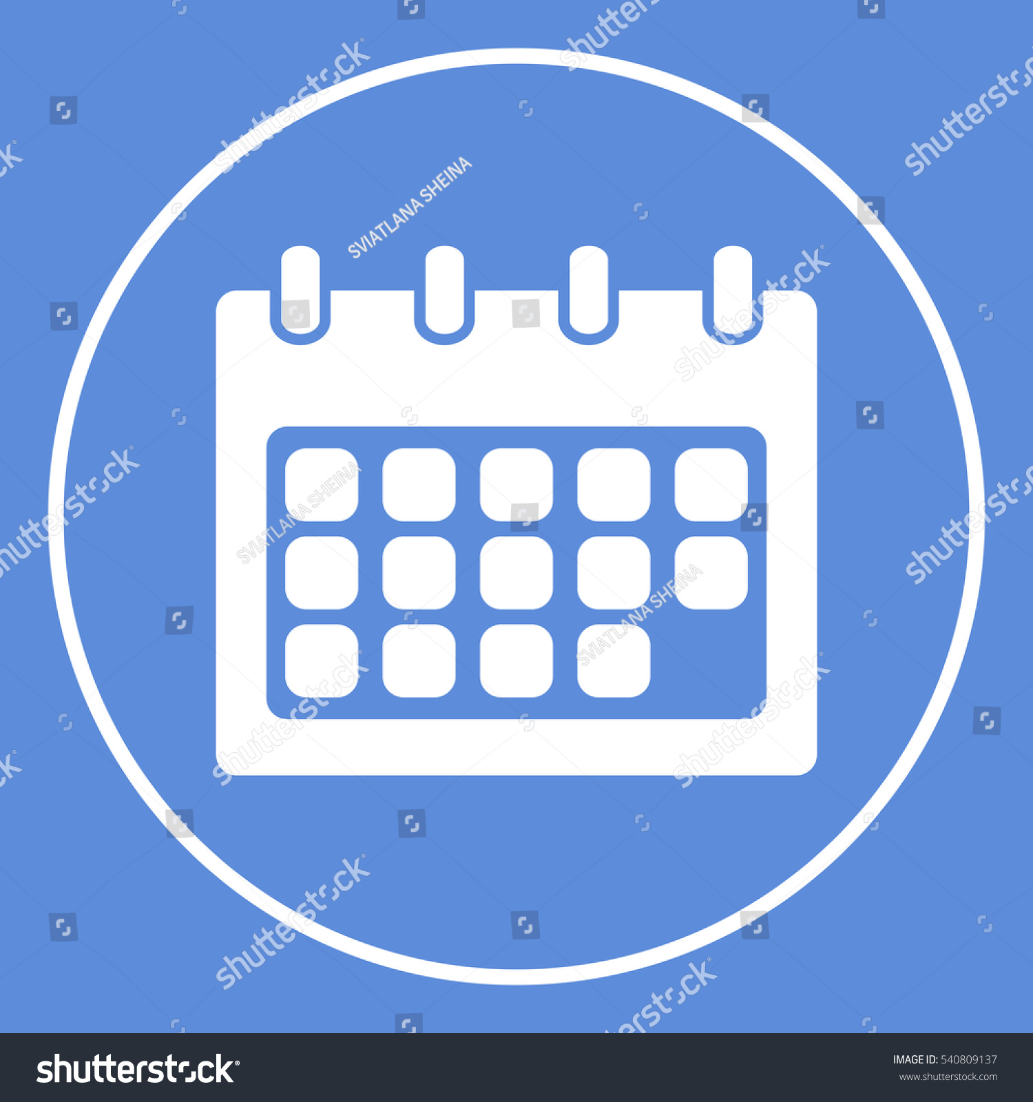 Calendar Symbol Icon Stock Vector (Royalty Free) 540809137 | Shutterstock