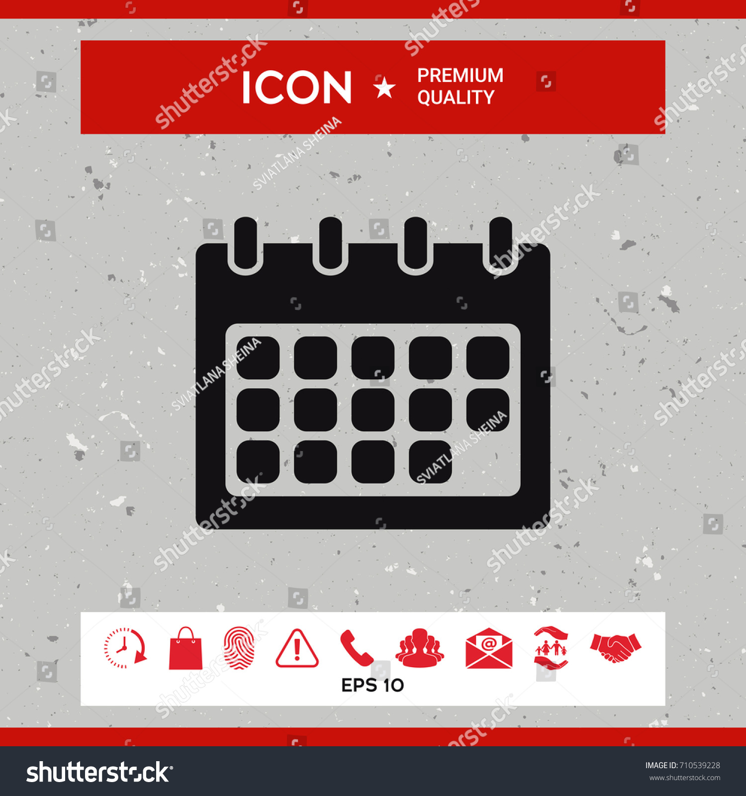 Calendar Symbol Icon Stock Vector (Royalty Free) 710539228 | Shutterstock