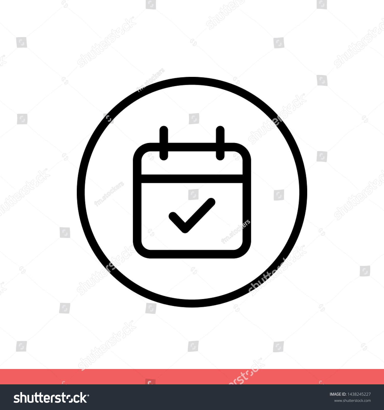 Calendar Vector Icon Date Symbol Simple Stock Vector (Royalty Free ...
