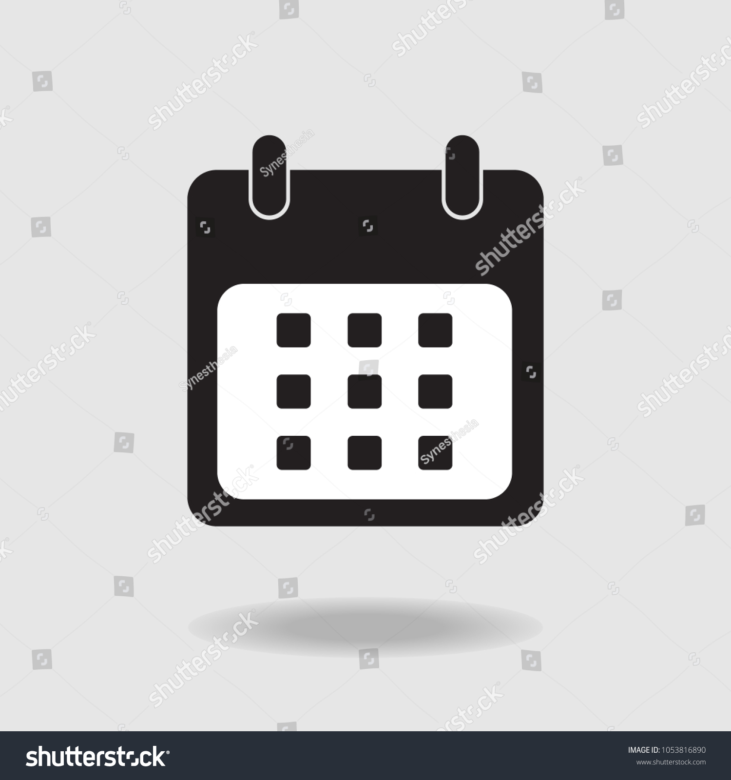 Calendar Vector Illustration Stock Vector (Royalty Free) 1053816890 ...