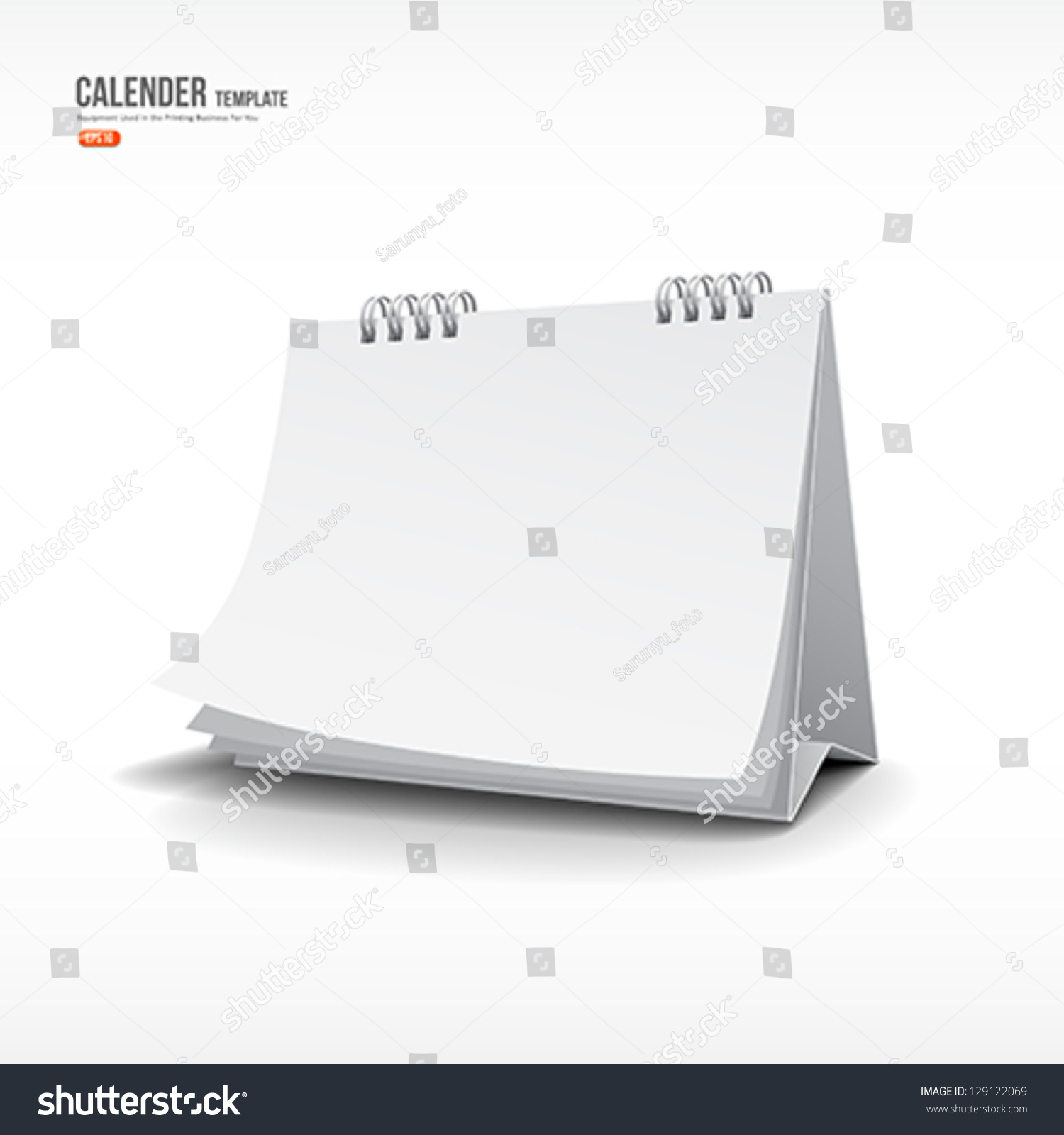 Calender Template Design Vector Illustration Stock Vector (Royalty Free ...