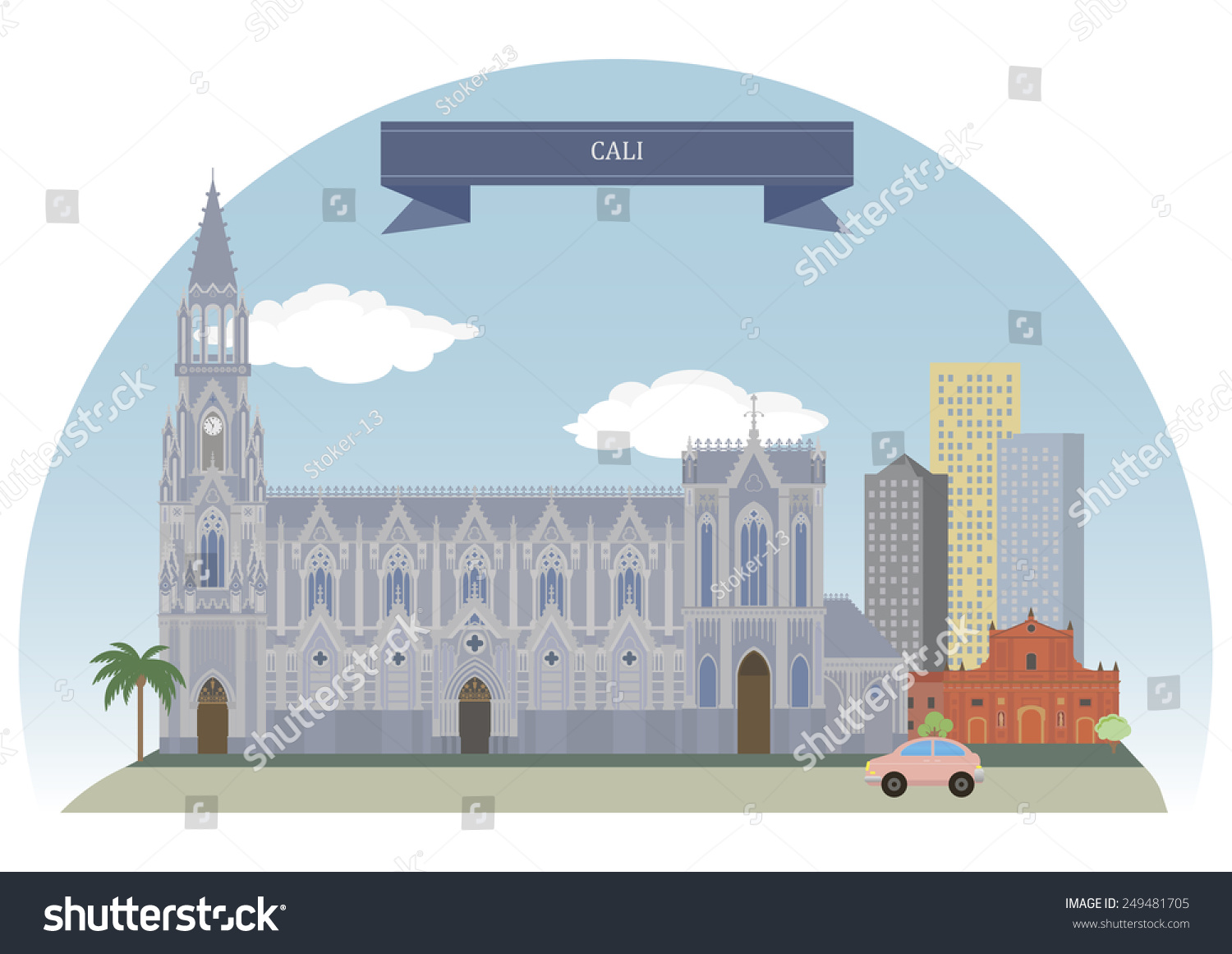 Cali Colombia Stock Vector (Royalty Free) 249481705 | Shutterstock