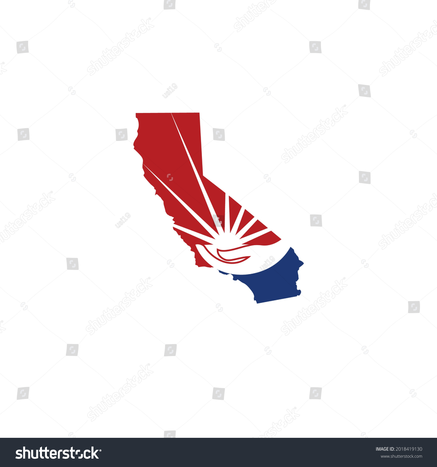 California Care Logo Vector Stock Vector (Royalty Free) 2018419130