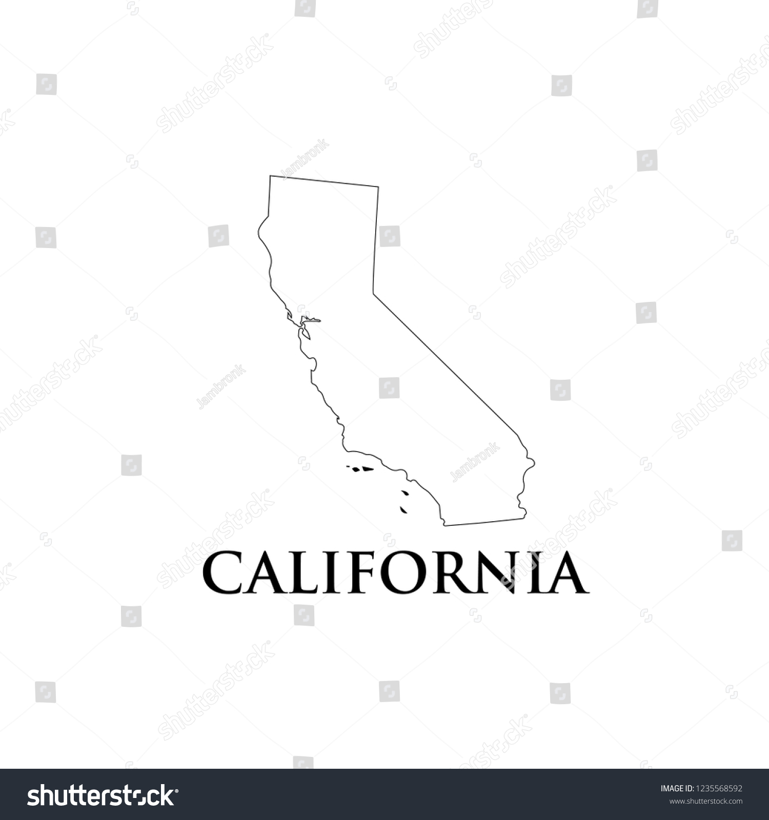 California Map Icon Vector Illustration Stock Vector (Royalty Free ...