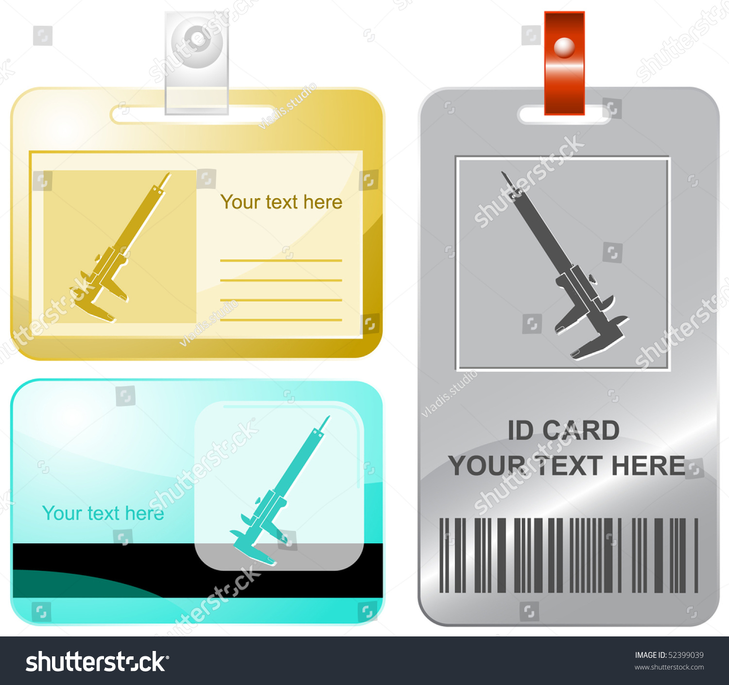 Caliper Vector Id Cards: เวกเตอร์สต็อก (ปลอดค่าลิขสิทธิ์) 52399039 ...