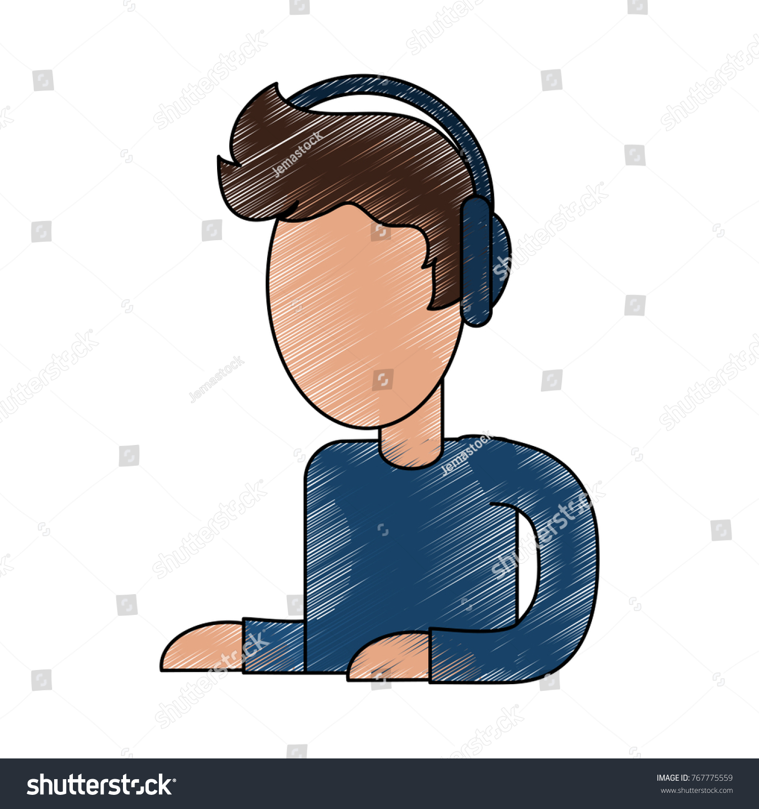 Call Center Agent Symbol Stock Vector (Royalty Free) 767775559 ...