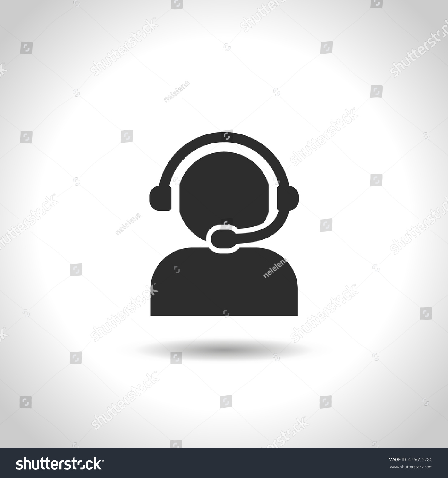 Call Center Customer Service Icon Vector Stock Vector (Royalty Free ...