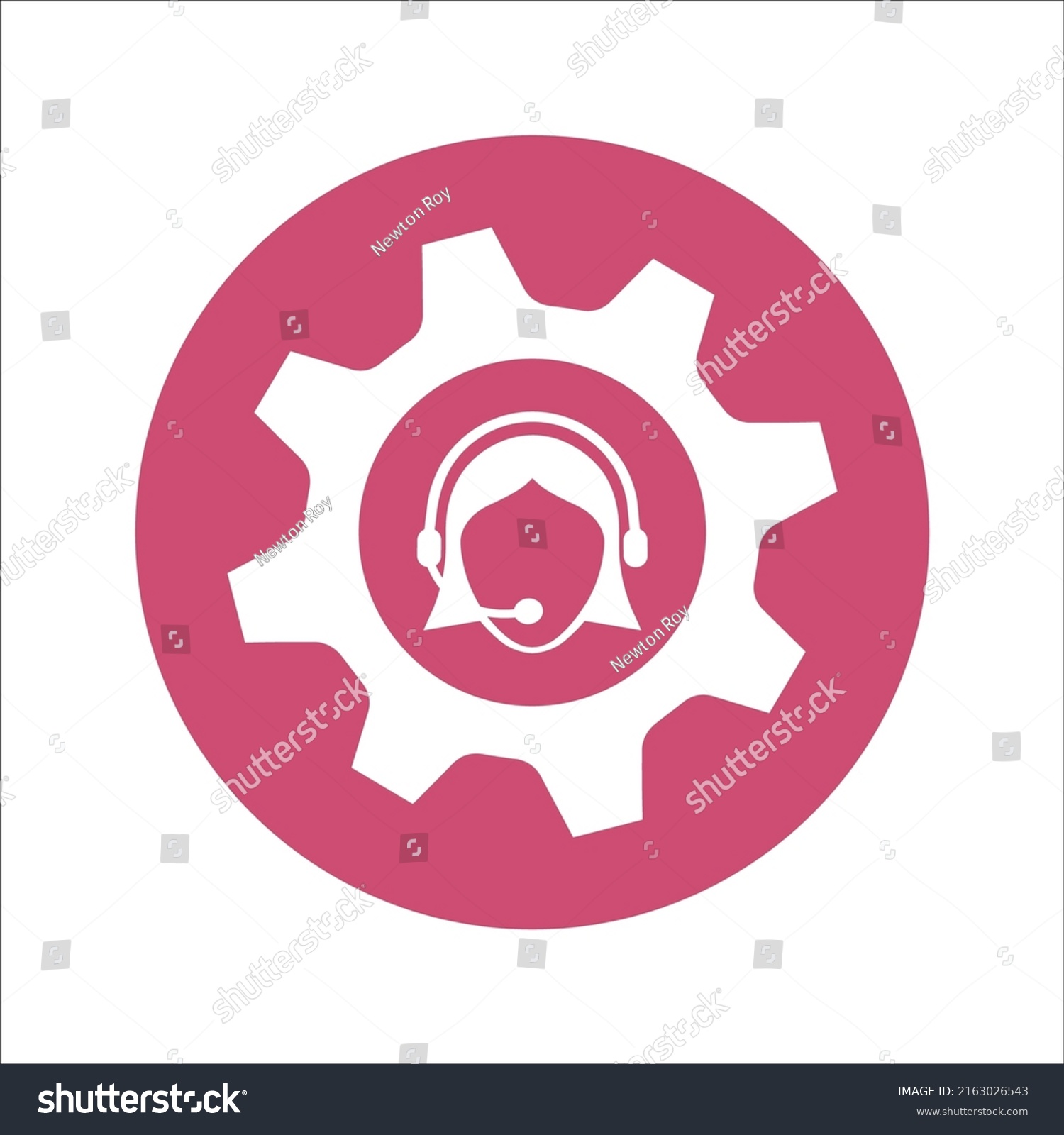 Call Center Customer Support Helpline Icon Stock Vector (Royalty Free ...