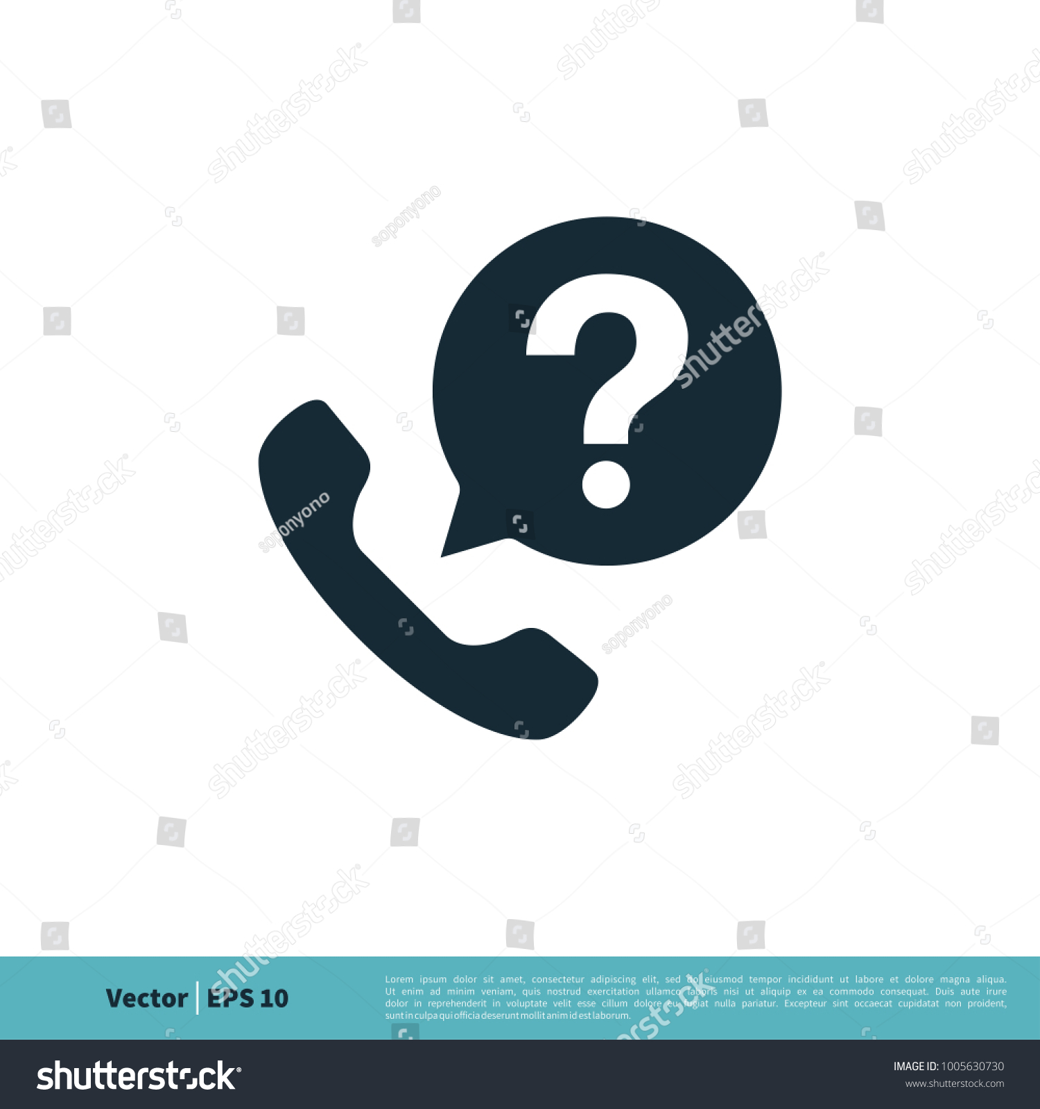 Call Center Help Icon Vector Logo Stock Vector (Royalty Free) 1005630730
