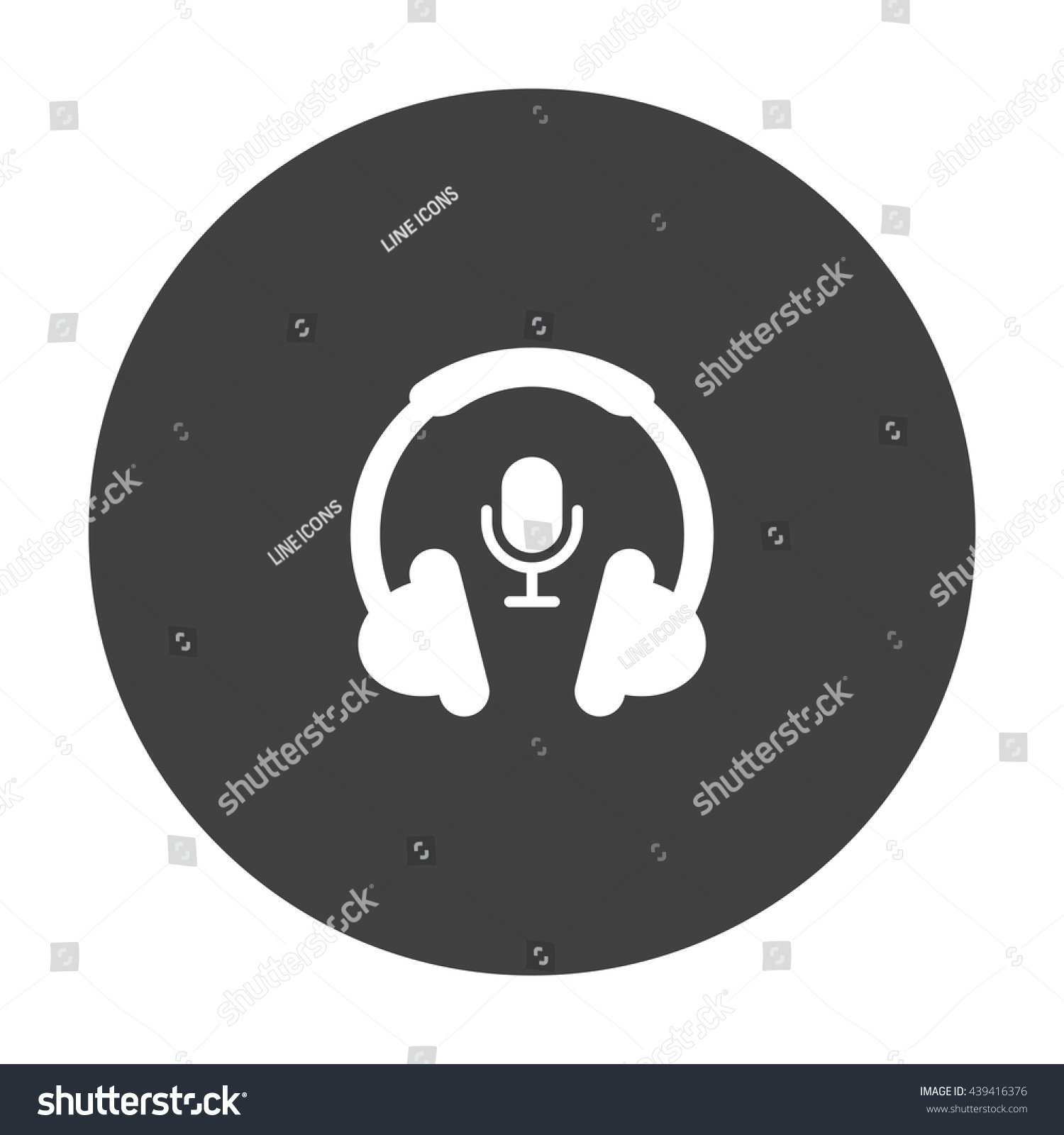 Call Center Icon Flat Design Style Stock Vector (Royalty Free ...