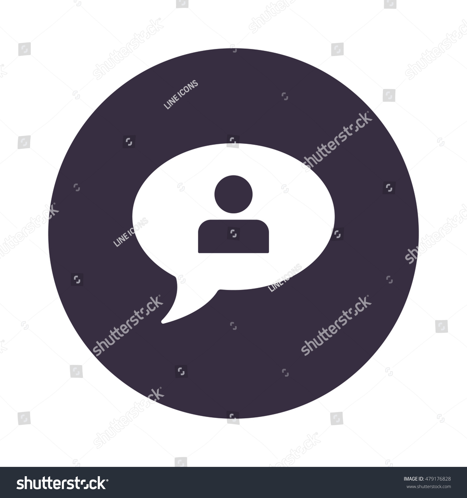 Call Center Icon Flat Design Style Stock Vector (Royalty Free) 479176828