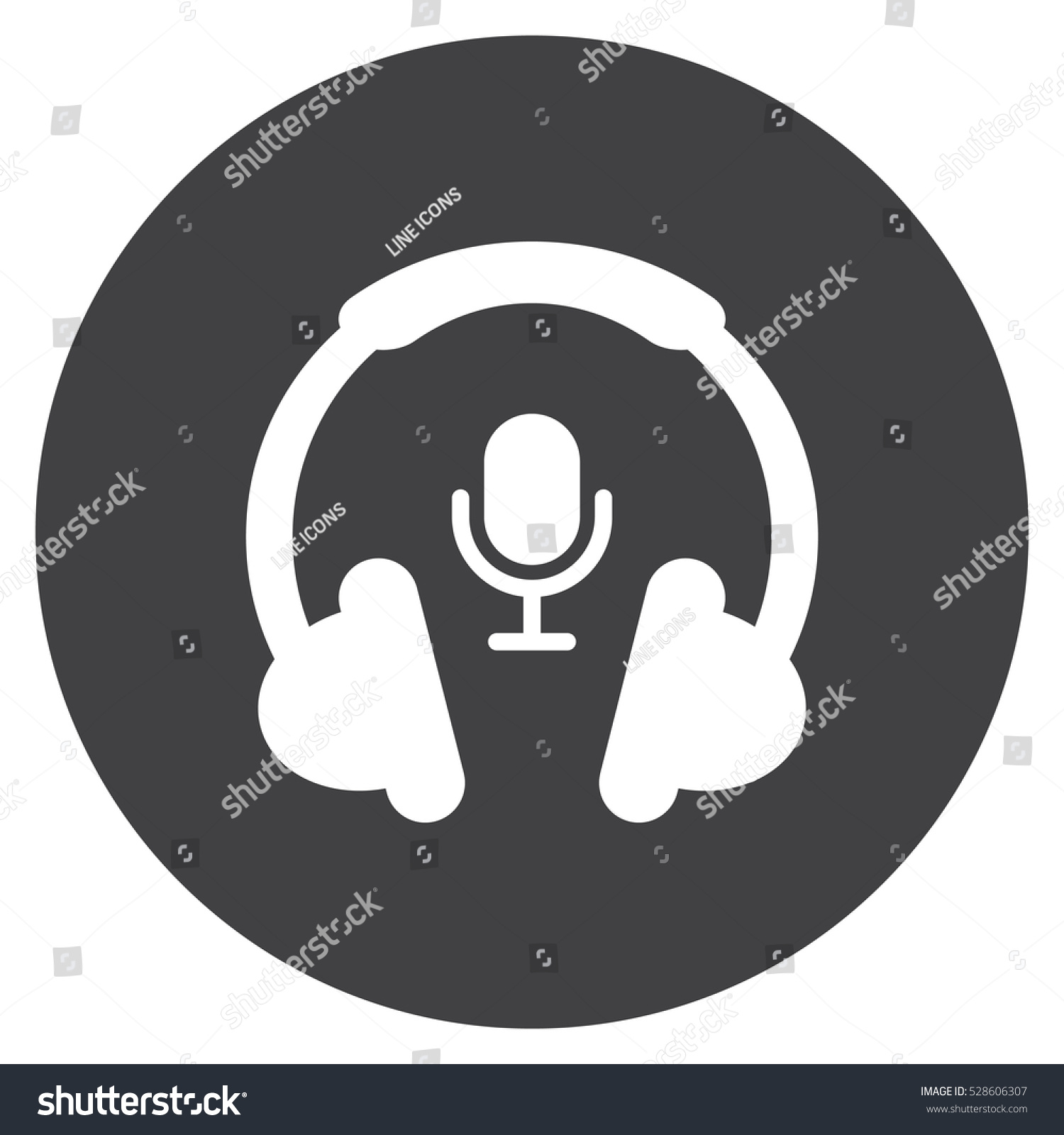 Call Center Icon Flat Design Style Stock Vector (Royalty Free ...