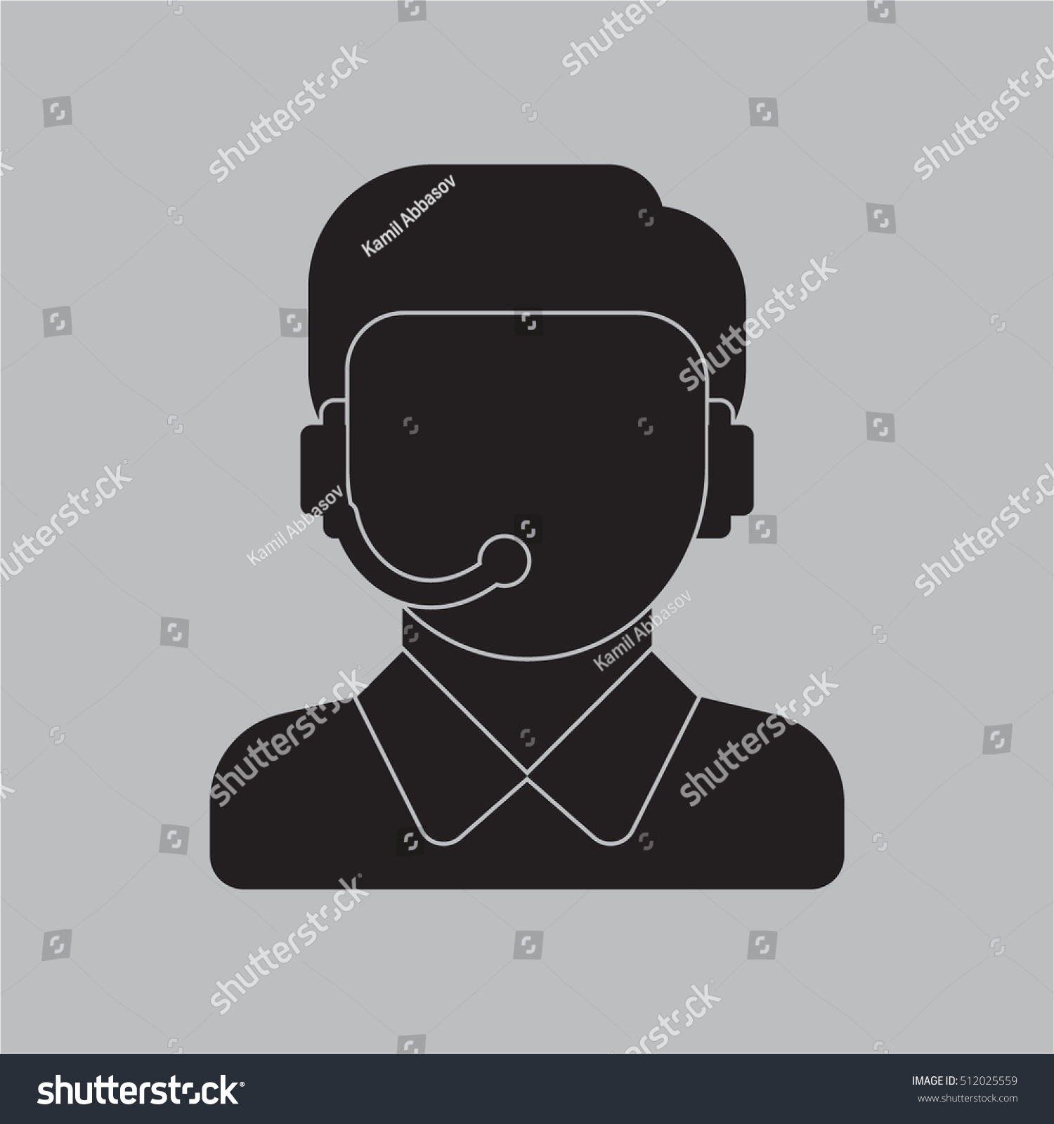 Call Center Icon Vector Stock Vector (Royalty Free) 512025559 ...
