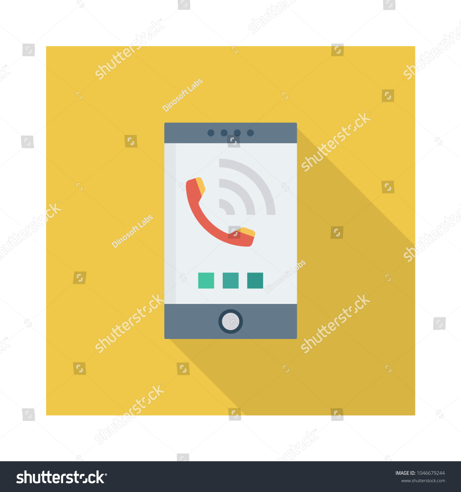 Call Dial Phone Stock Vector (Royalty Free) 1046679244 | Shutterstock