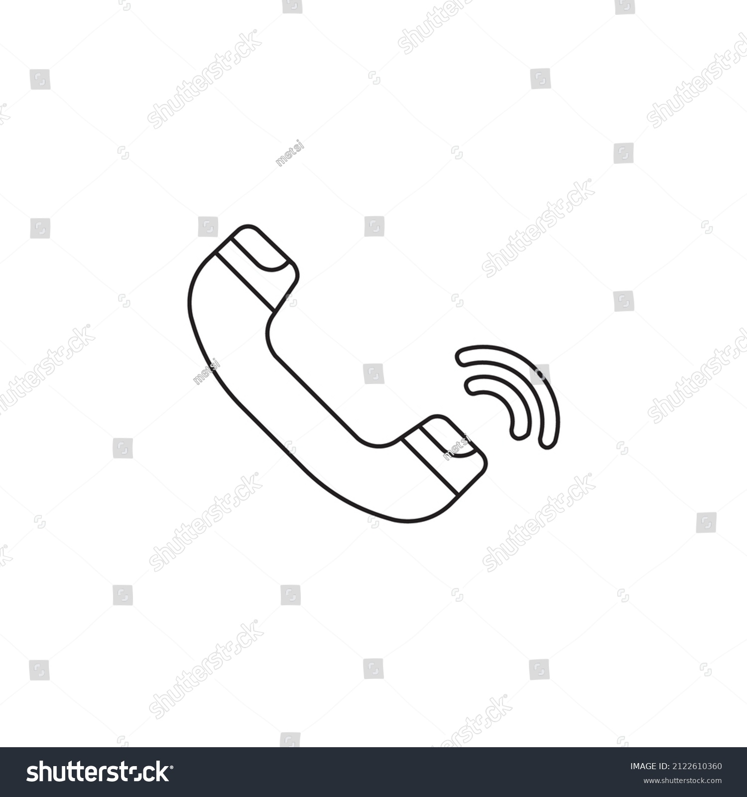 Call Icon Vector Call Phone Stock Vector (Royalty Free) 2122610360 ...