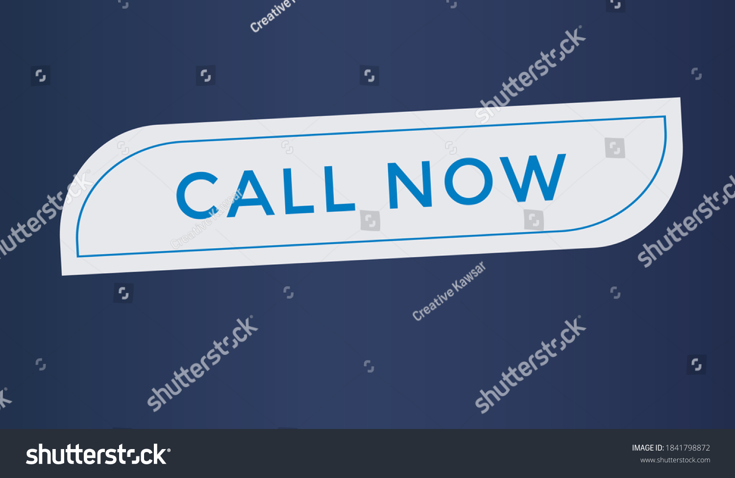 Call Now Text Web Button Label Stock Vector (Royalty Free) 1841798872