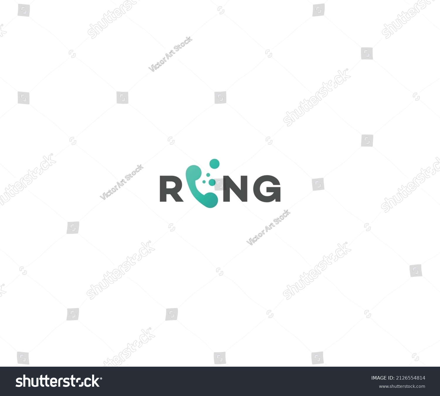 Call Ring Logo Design Template Vector Stock Vector (Royalty Free ...