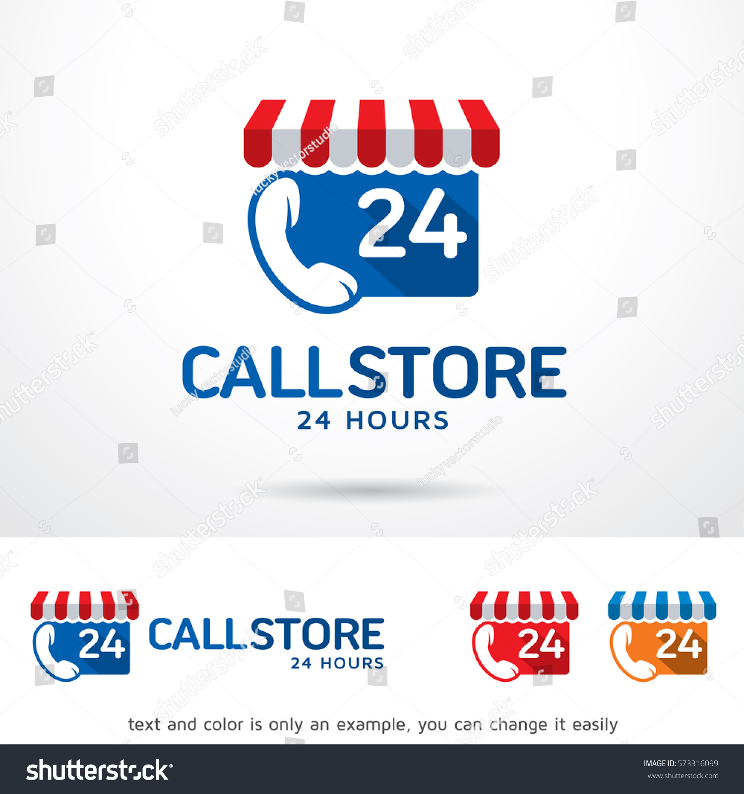 Call Store Logo Template Design Vector Stock Vector (Royalty Free ...