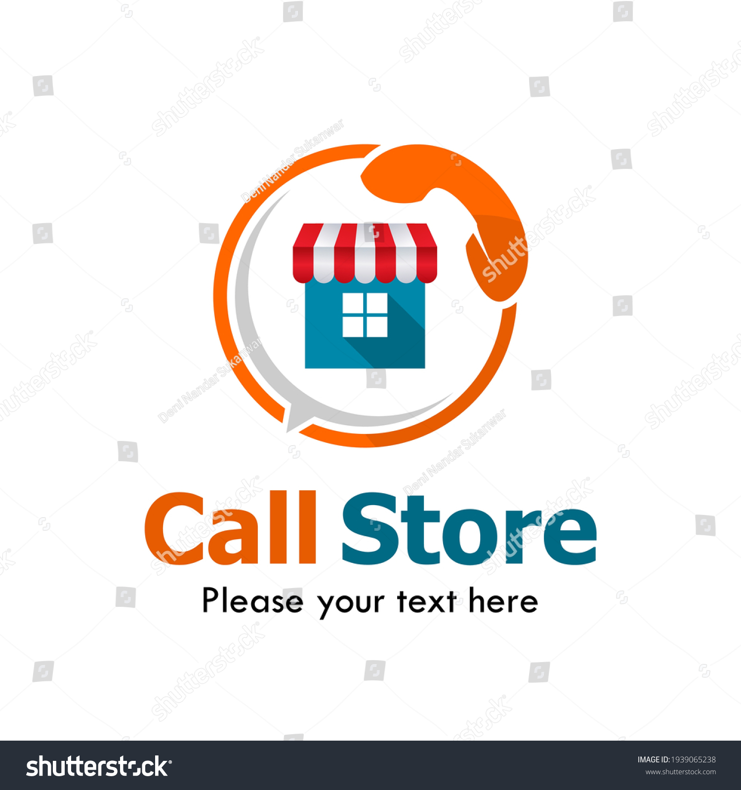 Call Store Logo Template Illustration Stock Vector (Royalty Free ...