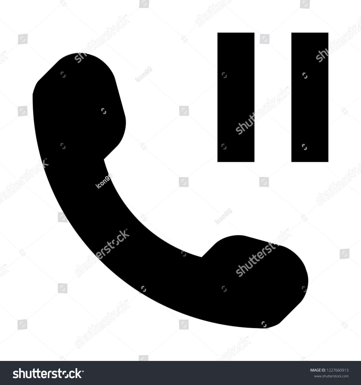 Call Waiting Symbol Stock Vector (Royalty Free) 1227660913 | Shutterstock